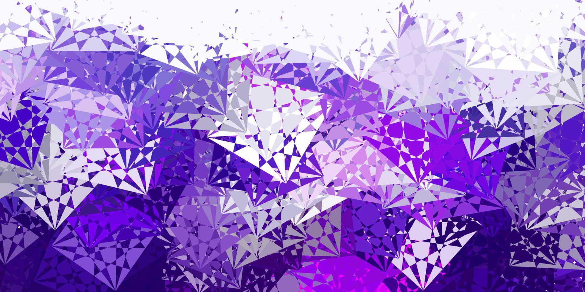 Light Purple, Pink vector template with triangle shapes. 21004713 ...