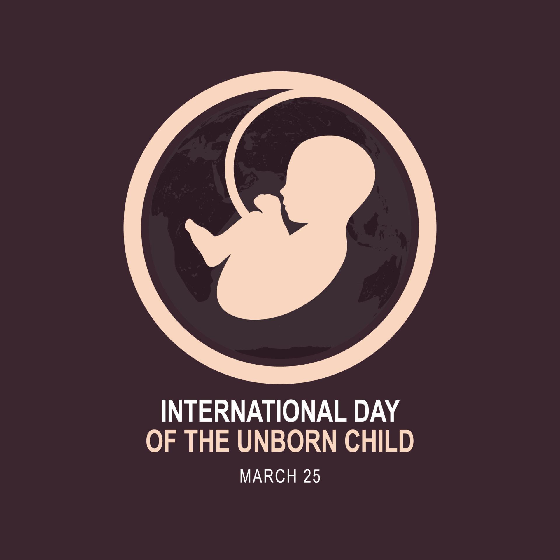 International Day of the Unborn Child background. 21007582 Vector Art at Vecteezy