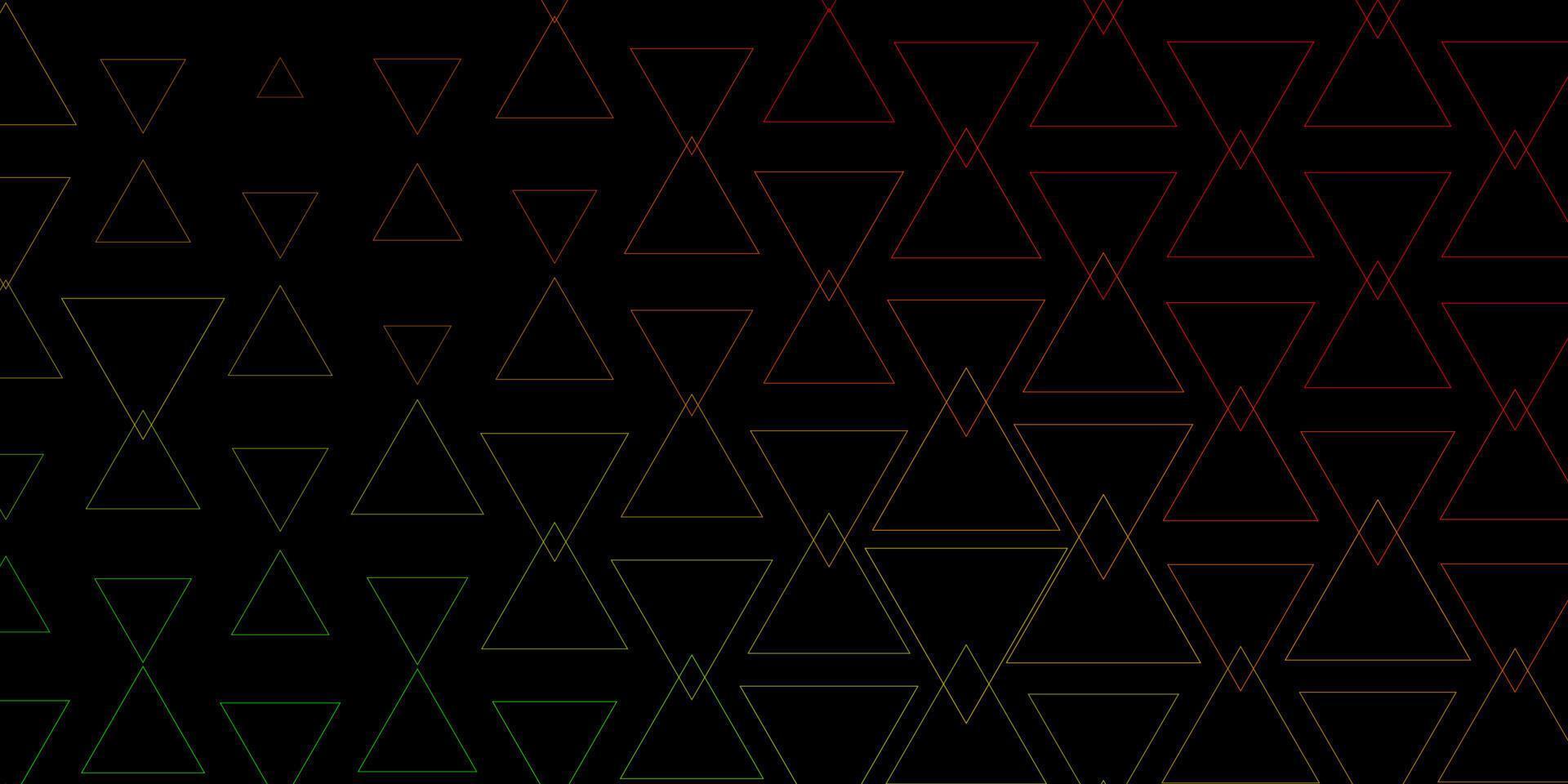 Dark Green Red Vector Background With Polygonal Style 21009486 Vector