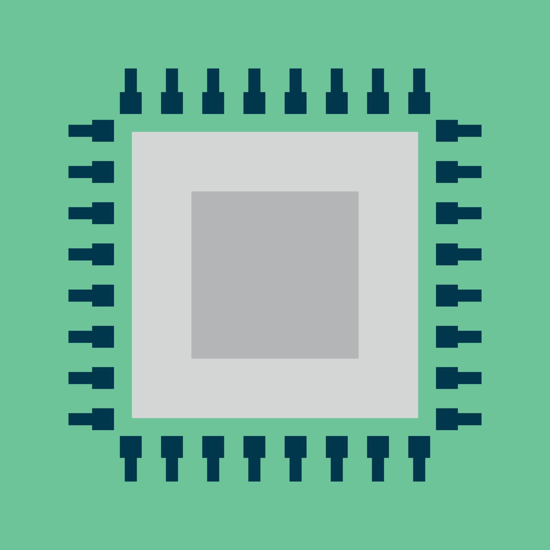 Processor. processor icon. Vector illustration. 21009859 Vector Art at ...