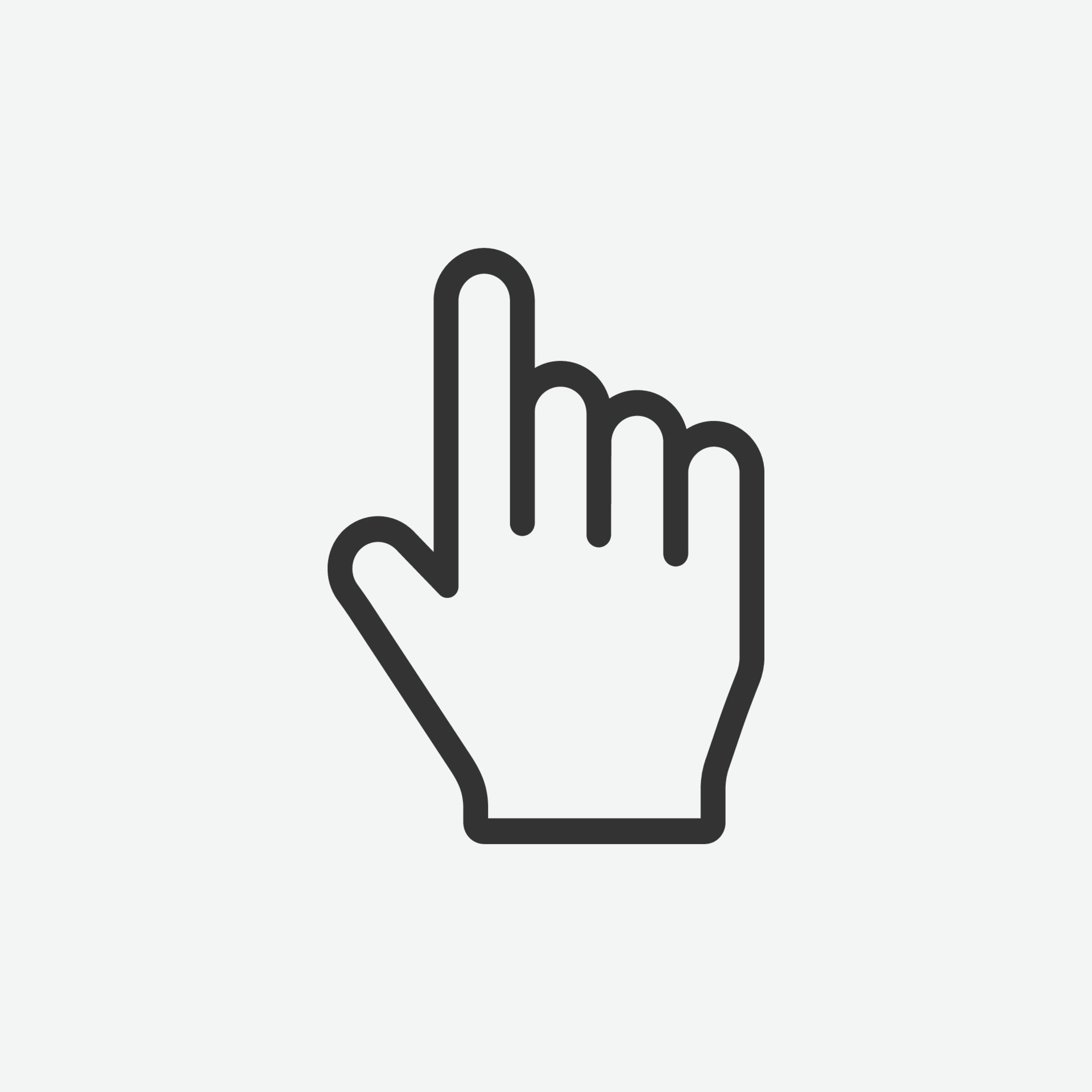 Pressing finger icon, hand pointer vector. Click, select, press icon ... Pressing finger icon, hand pointer vector. Click, select, press icon ...