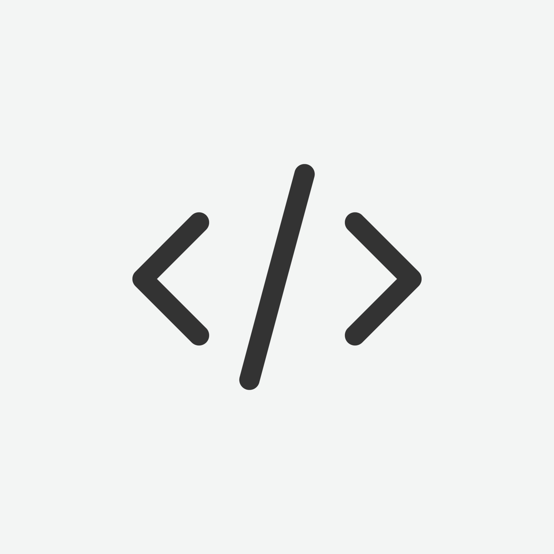 Embed Vector Icon Black Script Icon Programming Coding Linear Icon Vector Illustration