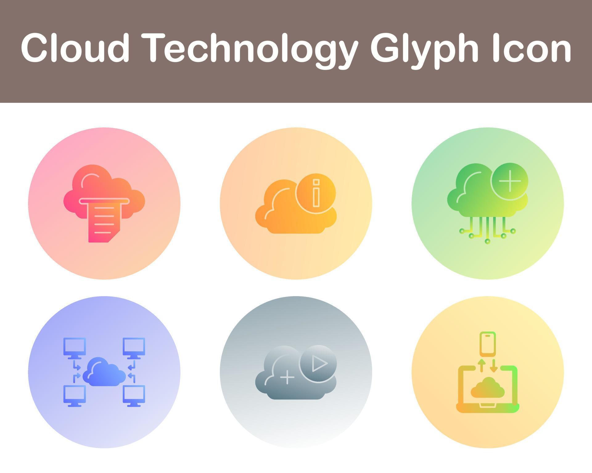Cloud Technology Vector Icon Set 21014172 Vector Art at Vecteezy