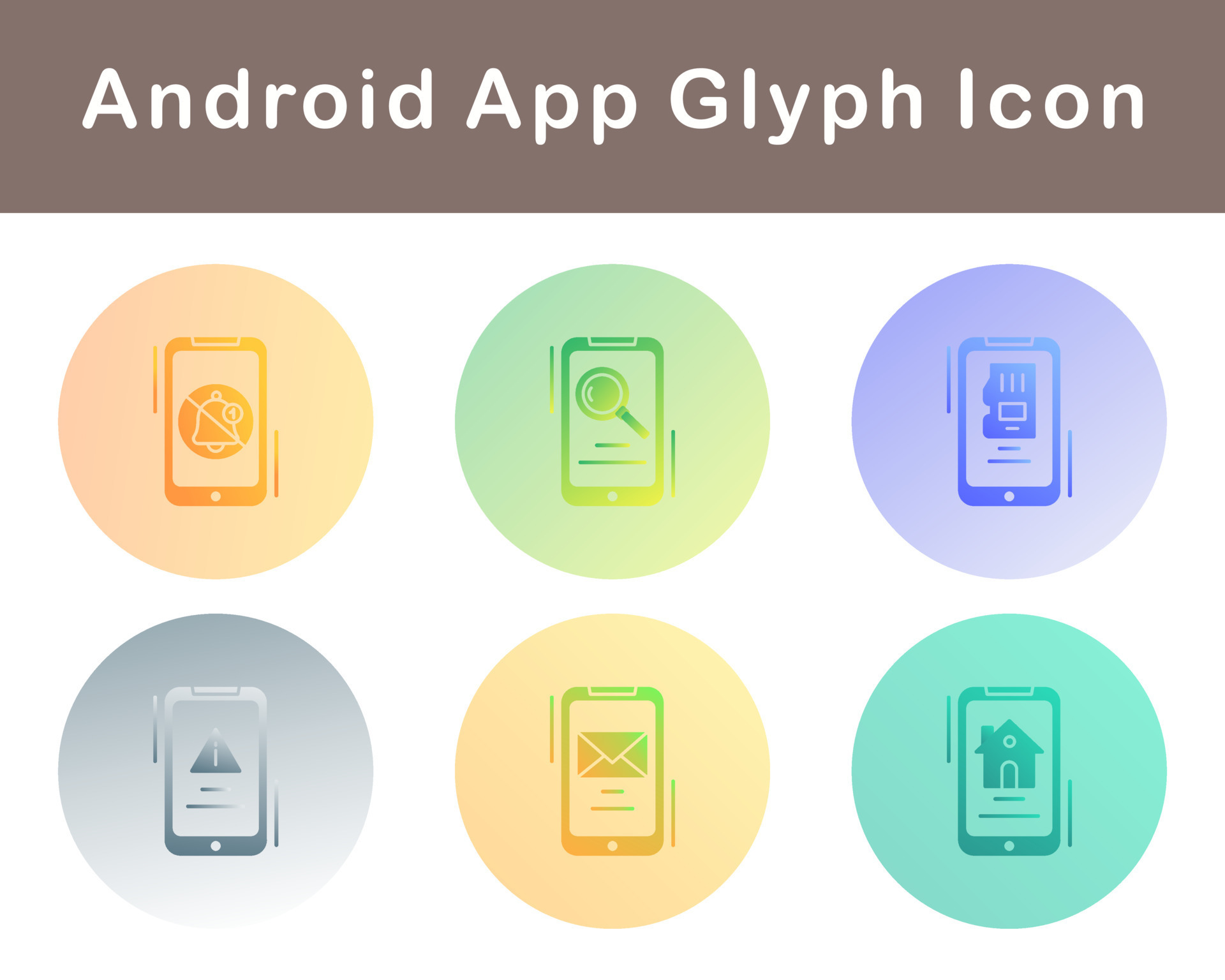 Android Apps Vector Icon Set 21014207 Vector Art At Vecteezy
