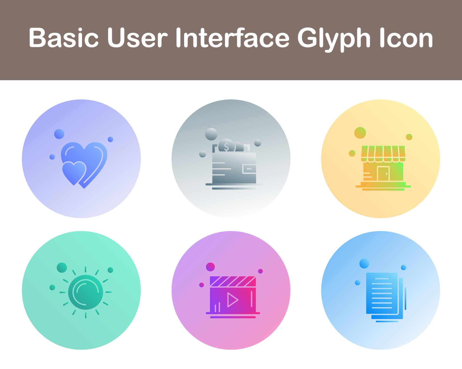 Basic User Interface Vector Icon Set 21014219 Vector Art at Vecteezy