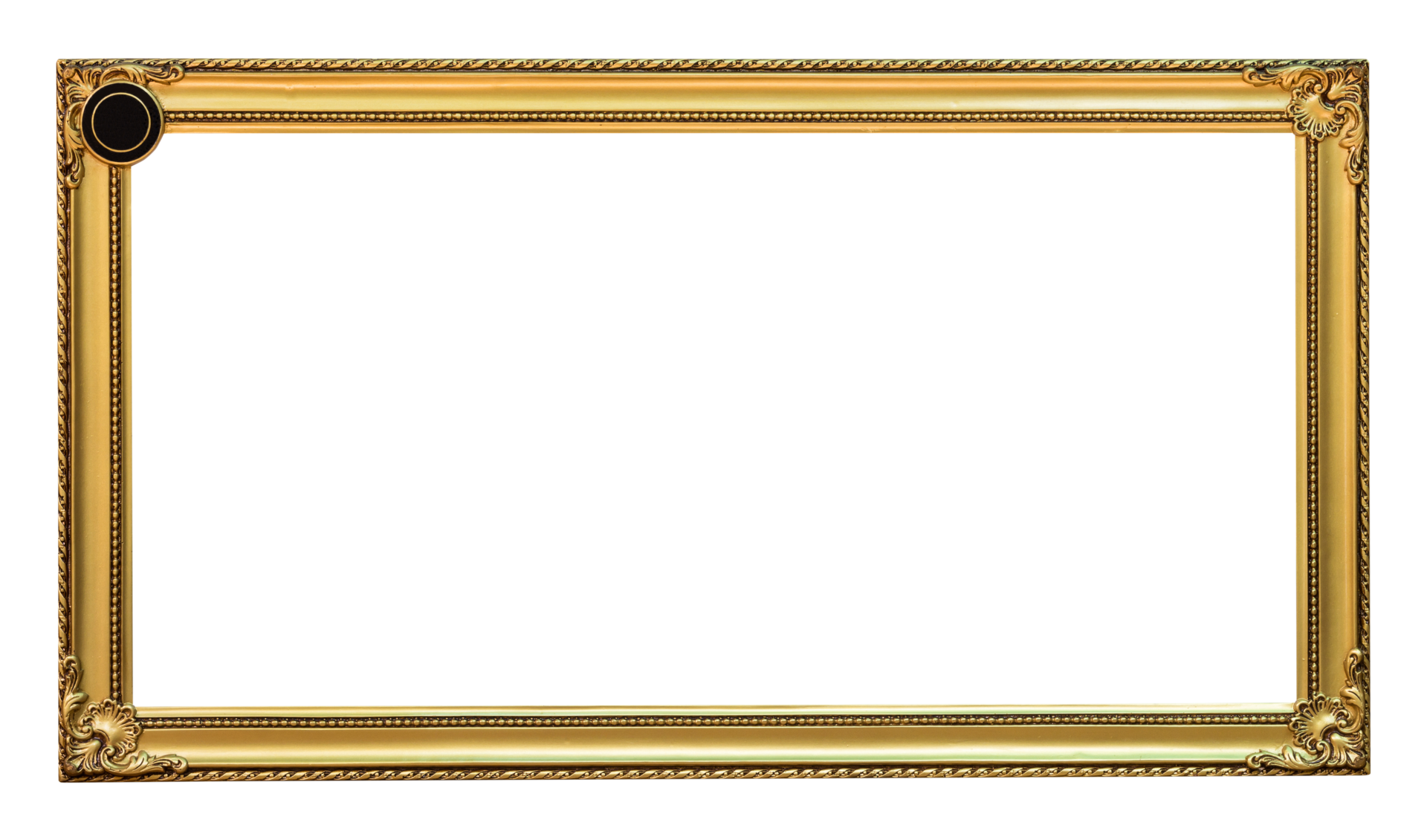 Empty photo frame on isolate on transparent background. Png realistic ...