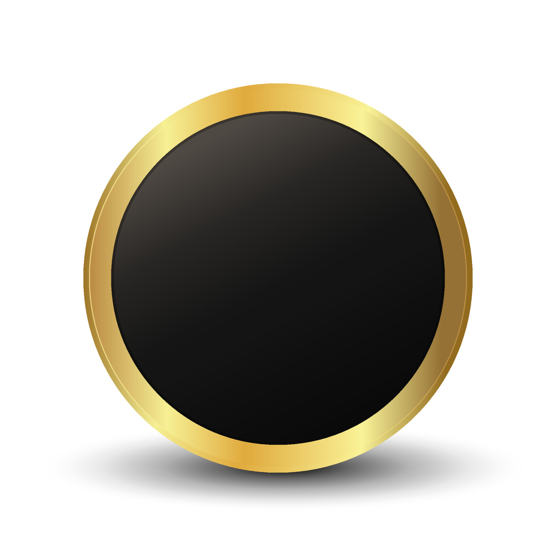 Elegant 3d blank round gold badge icon vector illustration design 21015281 Vector Art at Vecteezy