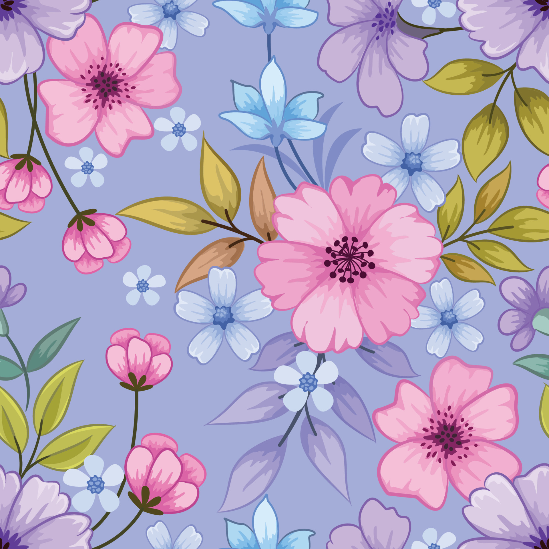 Purple Pink Flower Background Vector | Best Flower Site