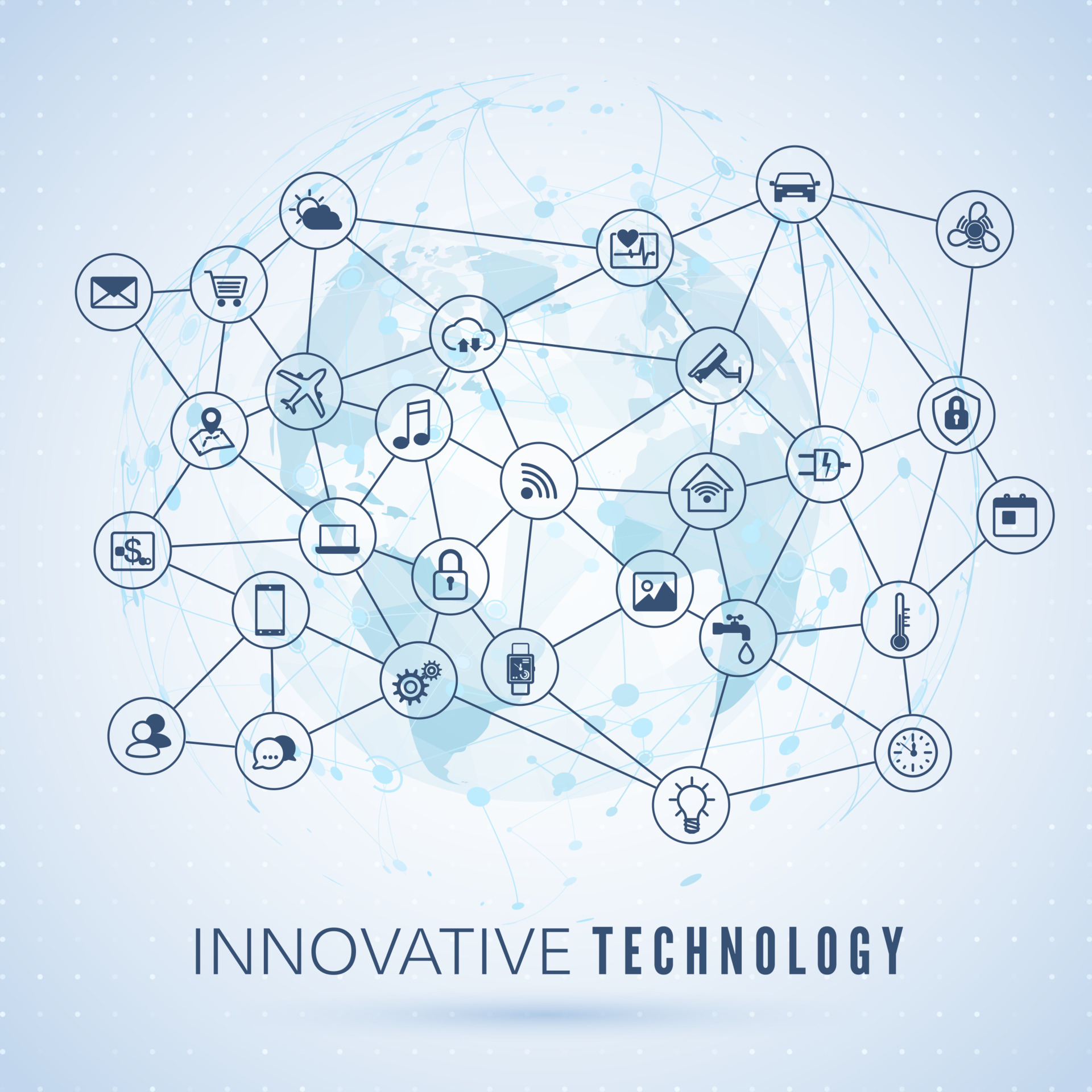 Internet Of Things Iot Concept Global Network Connection Monitoring And Control Smart Systems
