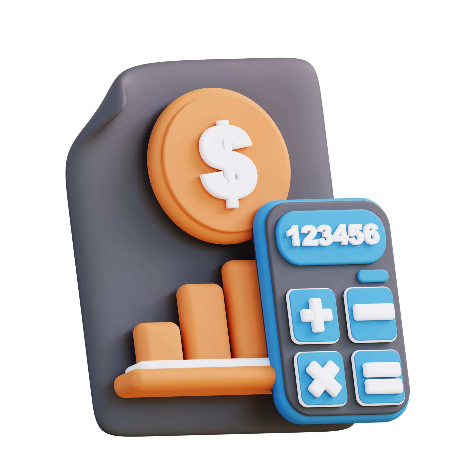 3D Illustration Of Financial Calculator Document 21017657 PNG 3d-illustration-of-financial-calculator-document-21017657-png