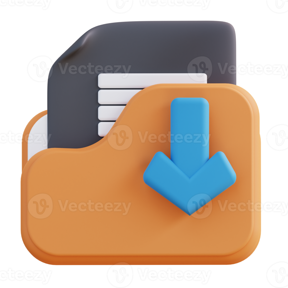 3d Illustration Of File Management Folder Download 21017826 Png