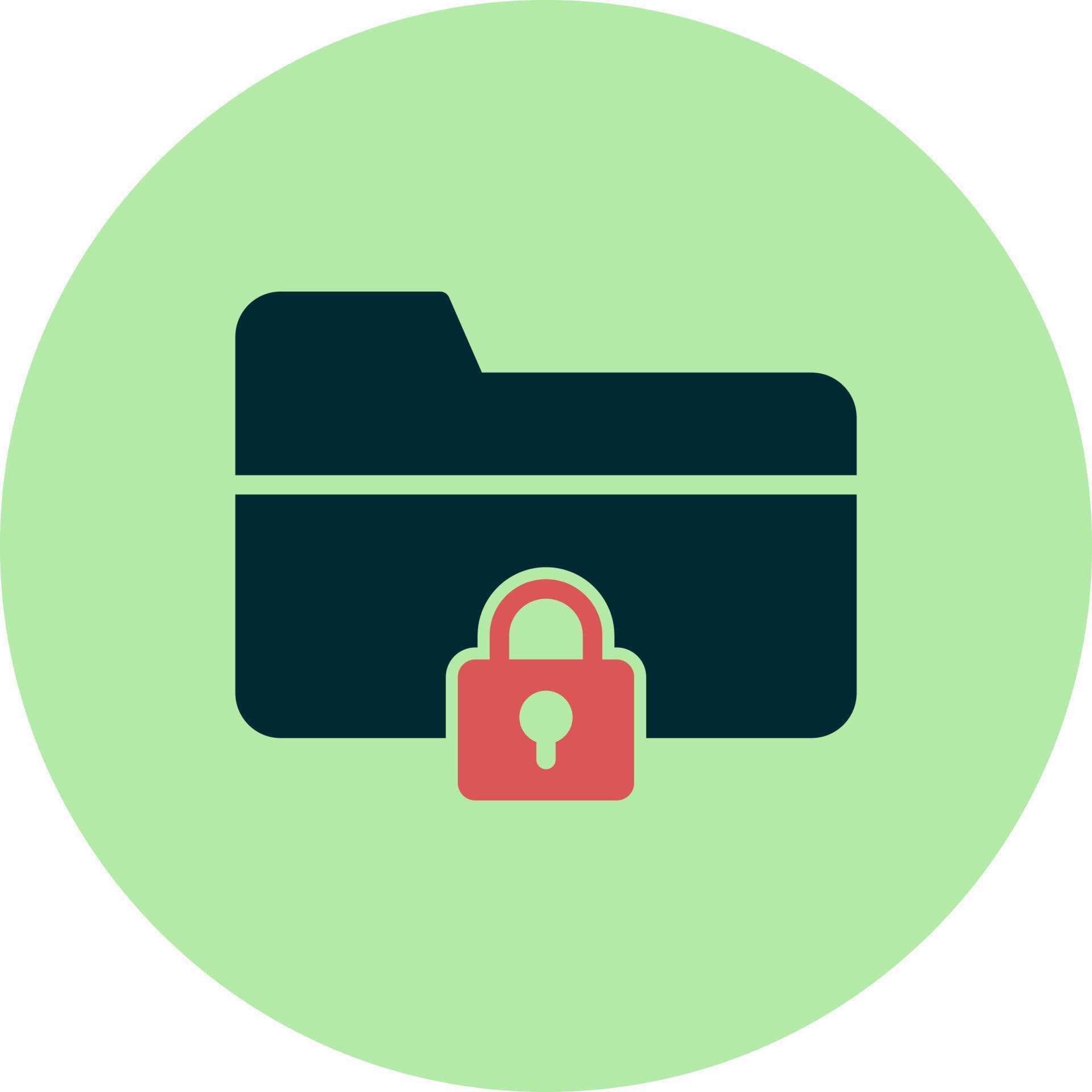 Folder Security Vector Icon 21021024 Vector Art at Vecteezy