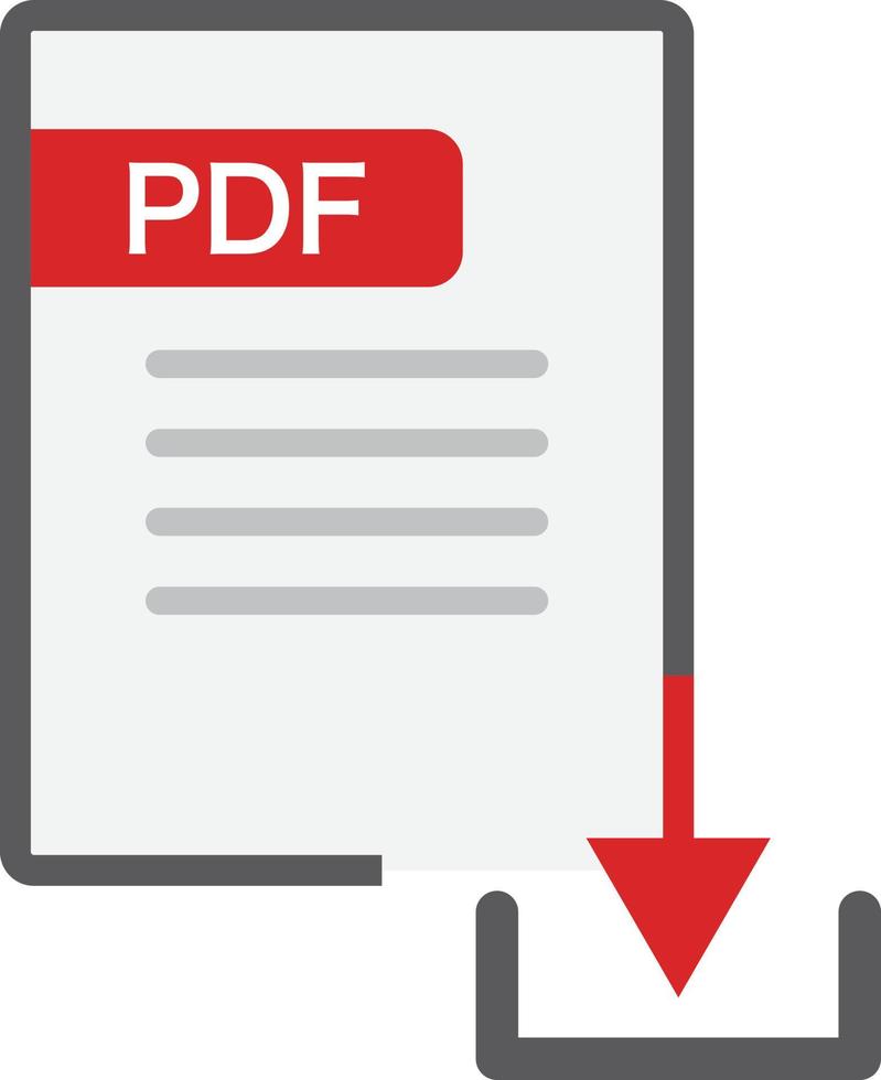 PDF icon and download icon. vector. 21021036 Vector Art at Vecteezy