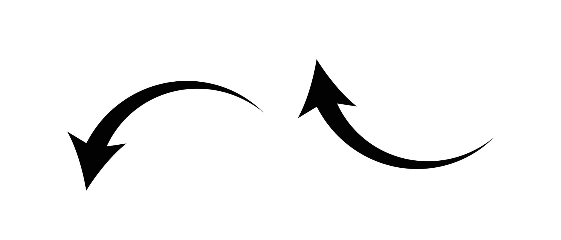 Upper arrow and down arrow with swell. vector. 21021199 Vector Art at Vecteezy