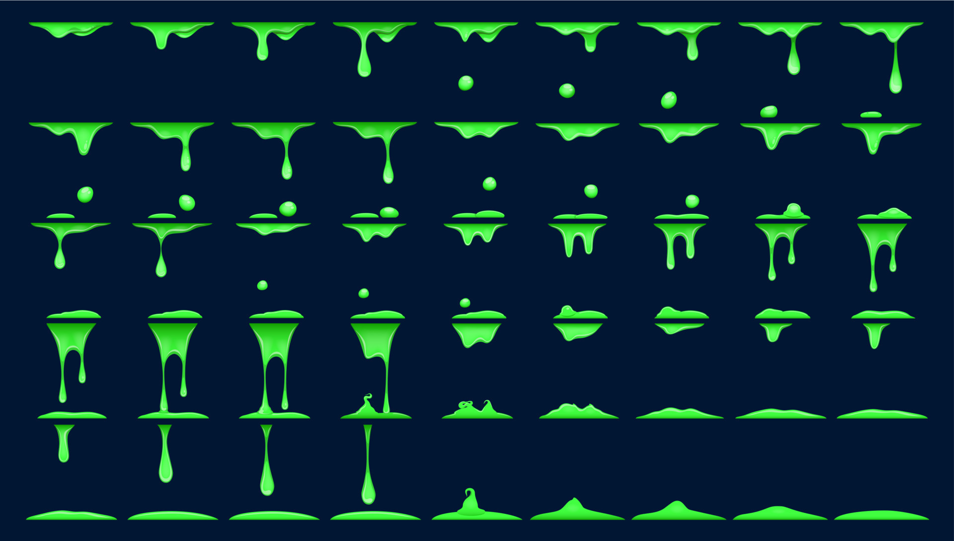 Green slime, toxic liquid animation sprite sheets 21022521 Vector Art ... Green slime, toxic liquid animation sprite sheets 21022521 Vector Art ...