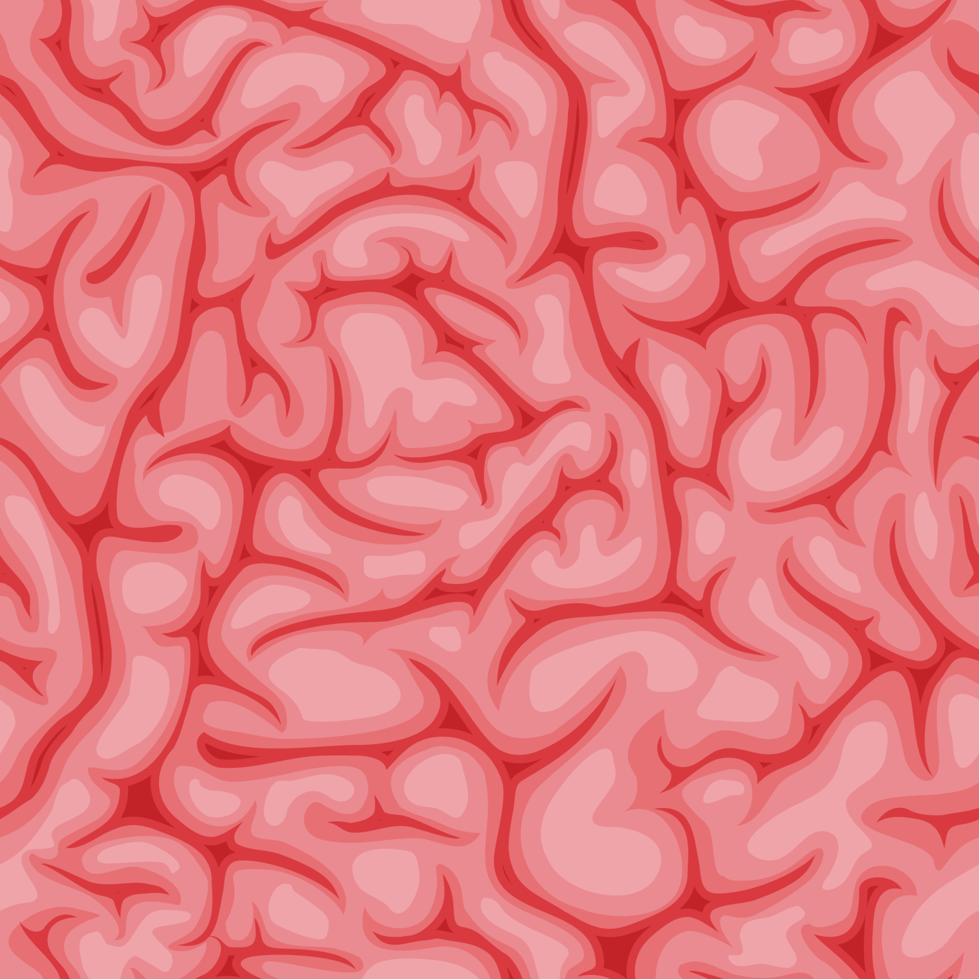 Brain Seamless Pattern With Pink Tissue Texture 21022970 Vector Art At