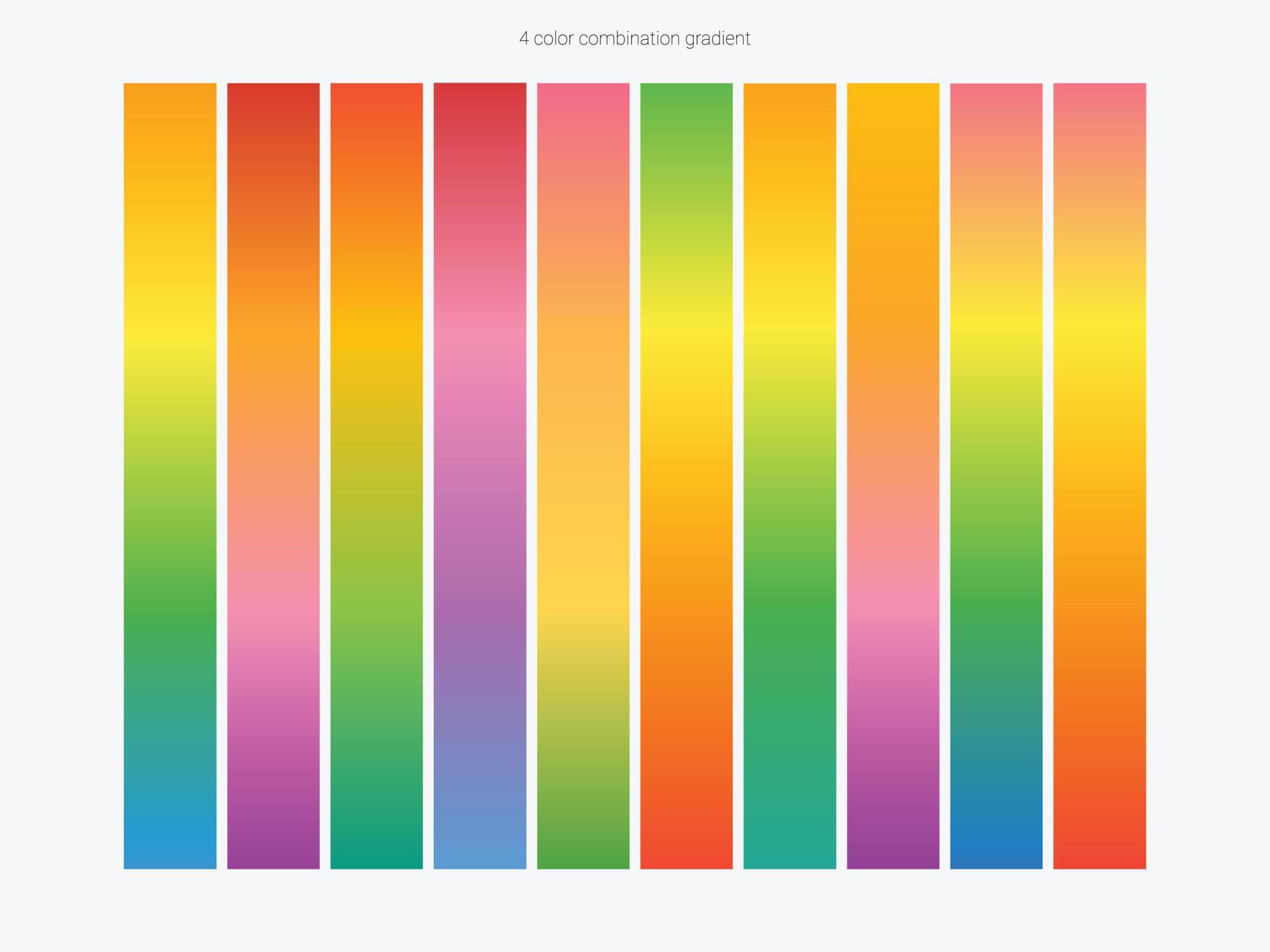 3 color gradient set Soft color vector gradients, modern combinations ...