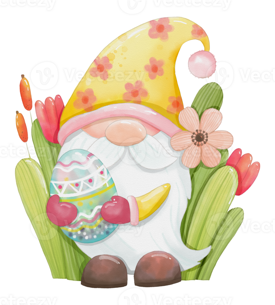 Free Easter Gnomes Cartoon Cute Watercolor 21024672 Png With