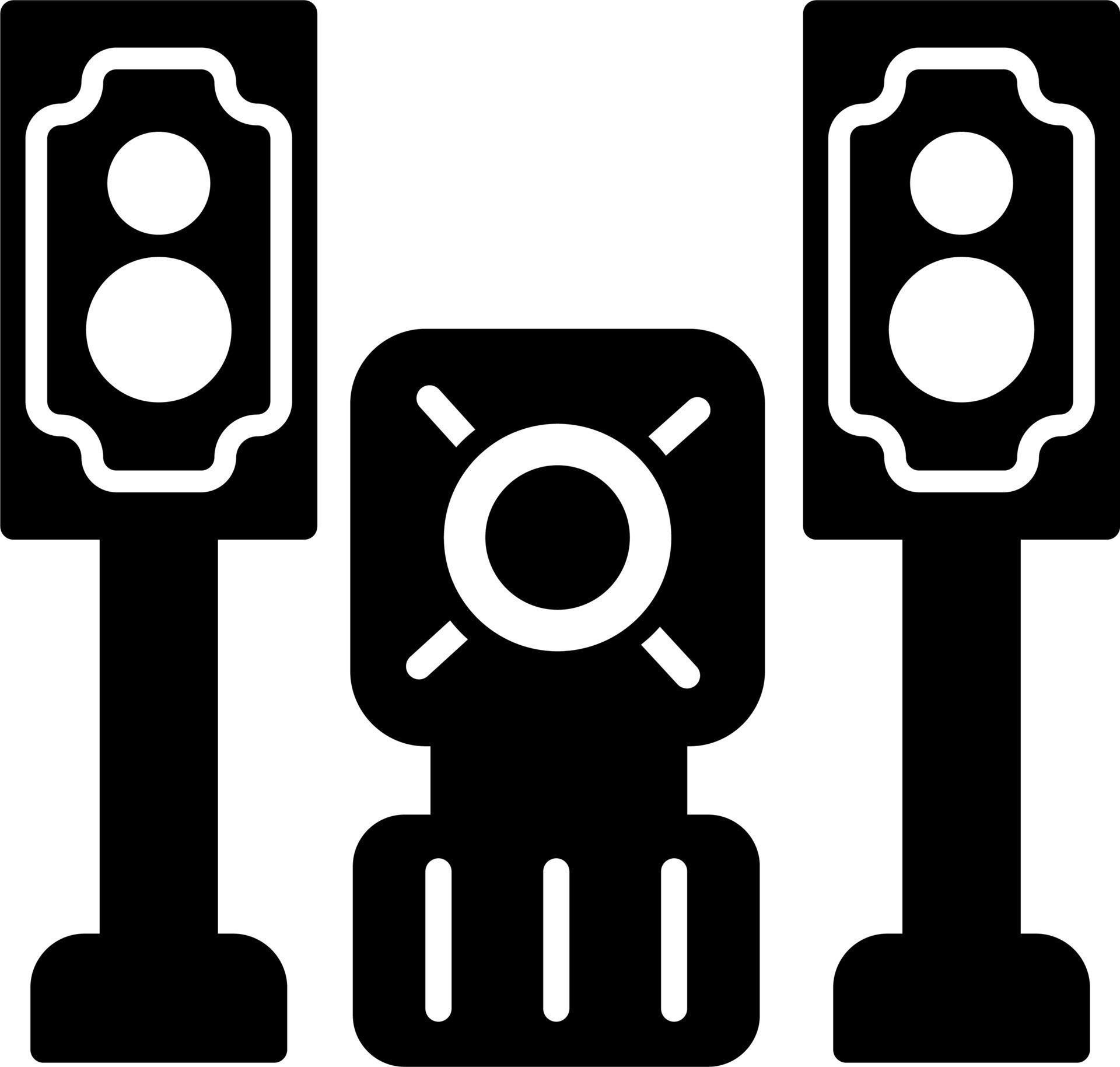 Sound System Vector Icon 21024811 Vector Art At Vecteezy