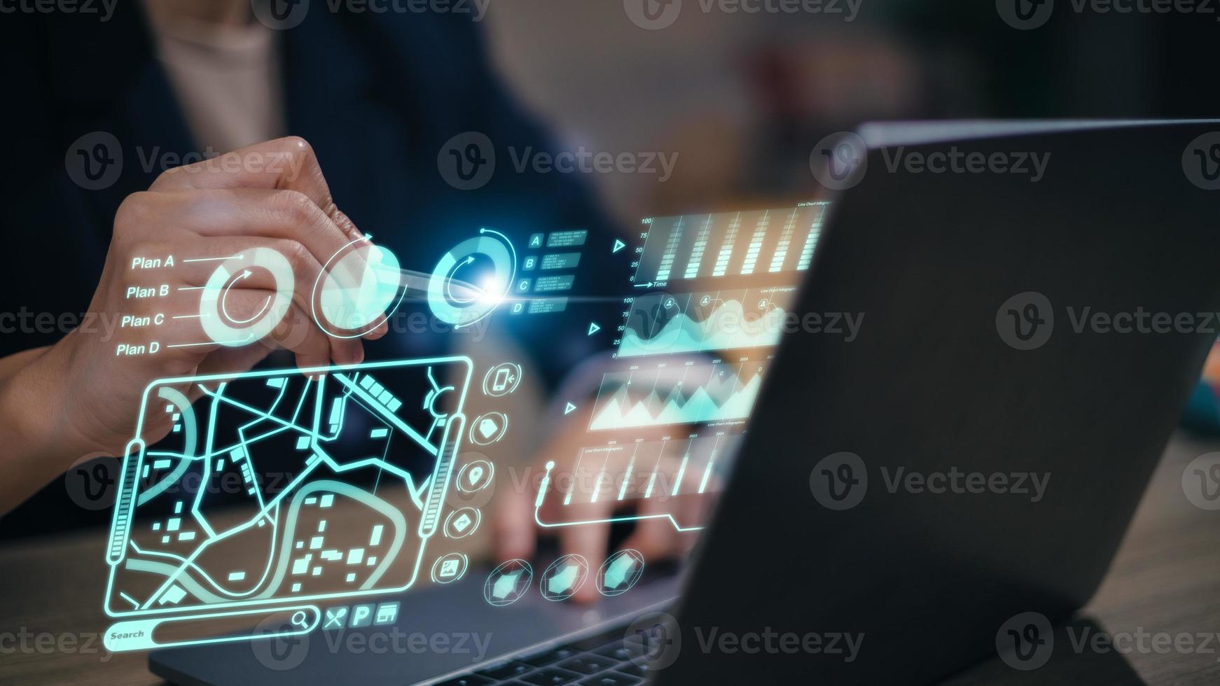 Futuristic user interface concept. Graphical User Interface GUI on the ... Futuristic user interface concept. Graphical User Interface GUI on the ...
