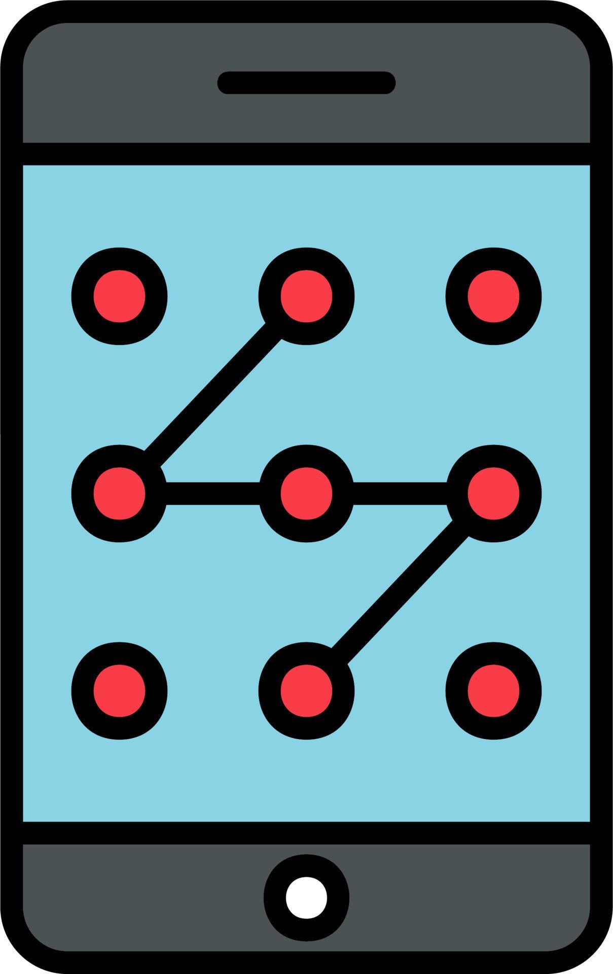 Mobile Pattern Lock Vector Icon 21026485 Vector Art at Vecteezy