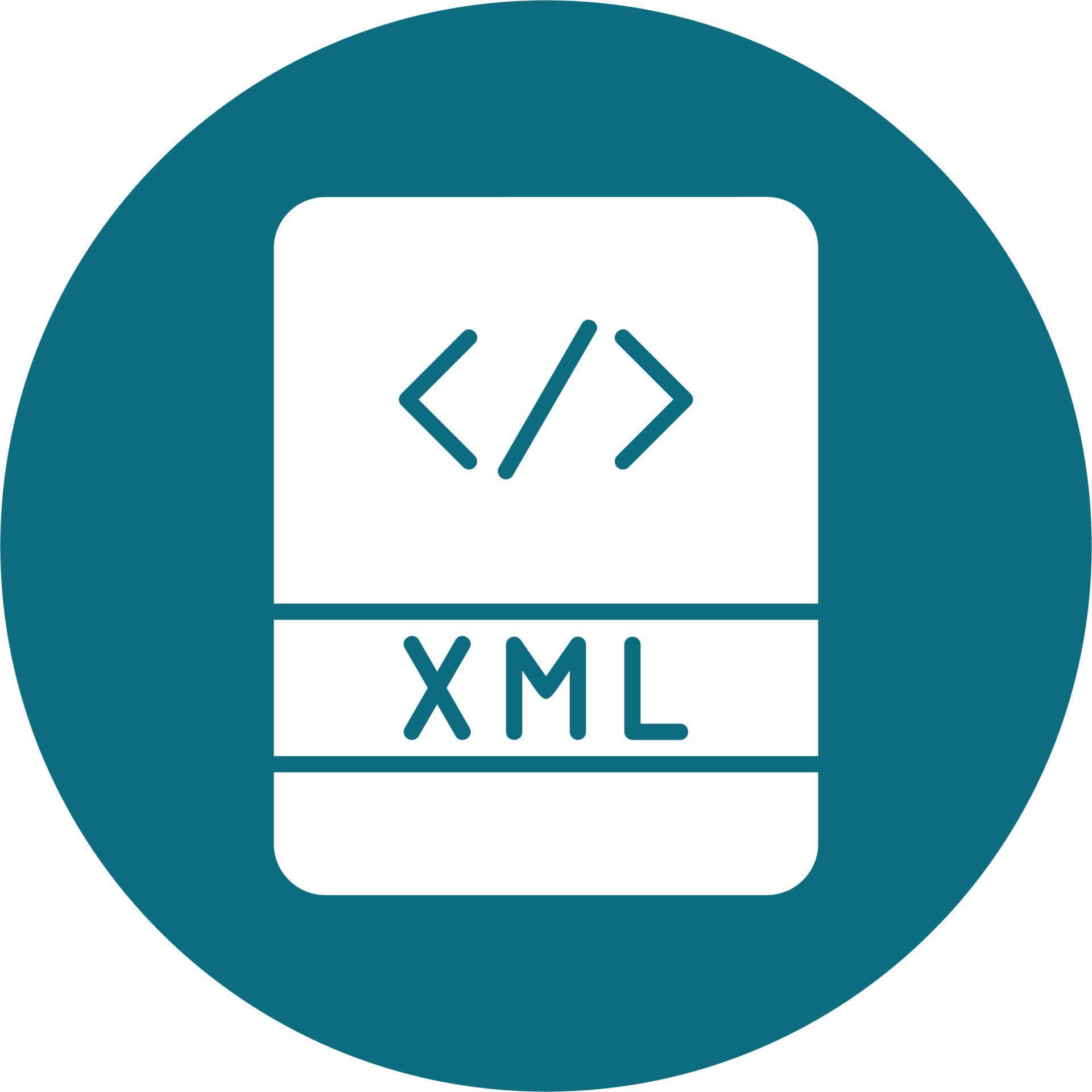 Xml File Vector Icon 21034562 Vector Art at Vecteezy
