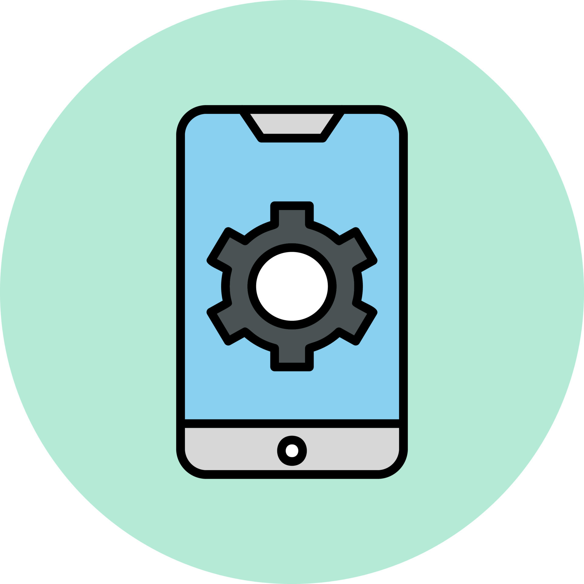 Mobile Settings Vector Icon 21035686 Vector Art at Vecteezy