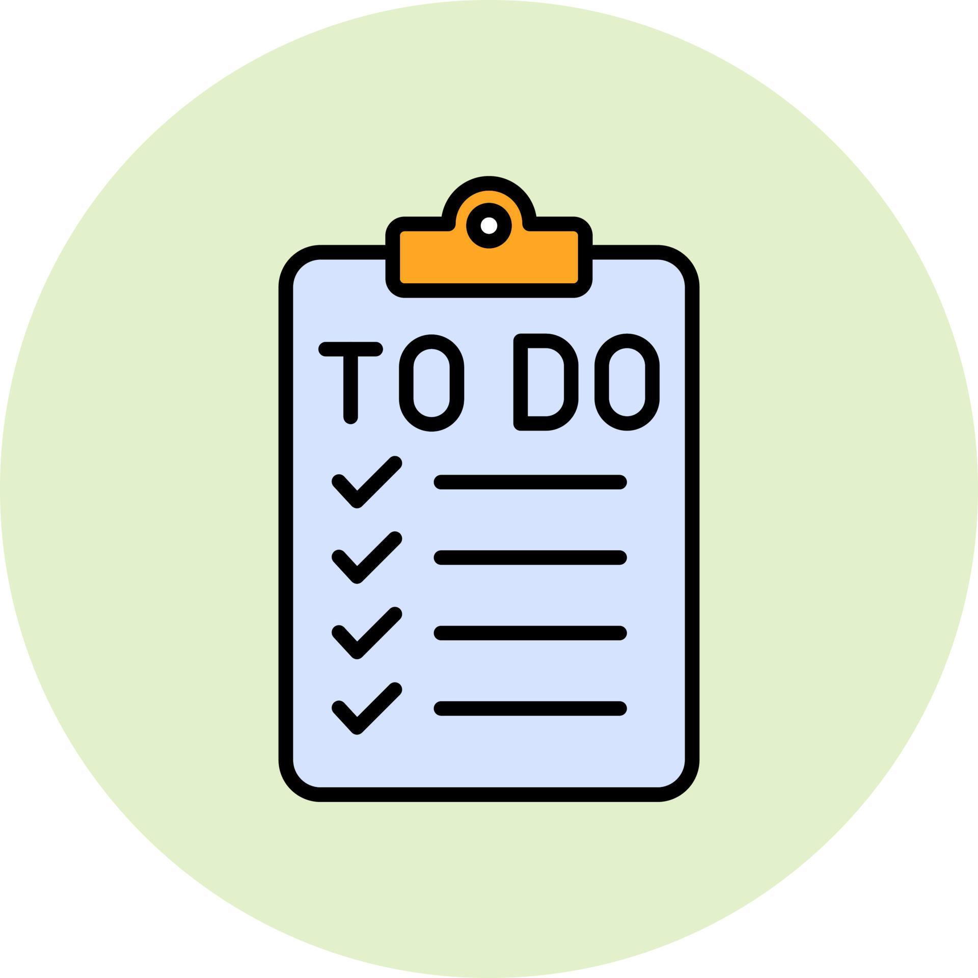 To Do List Vector Icon 21040389 Vector Art at Vecteezy