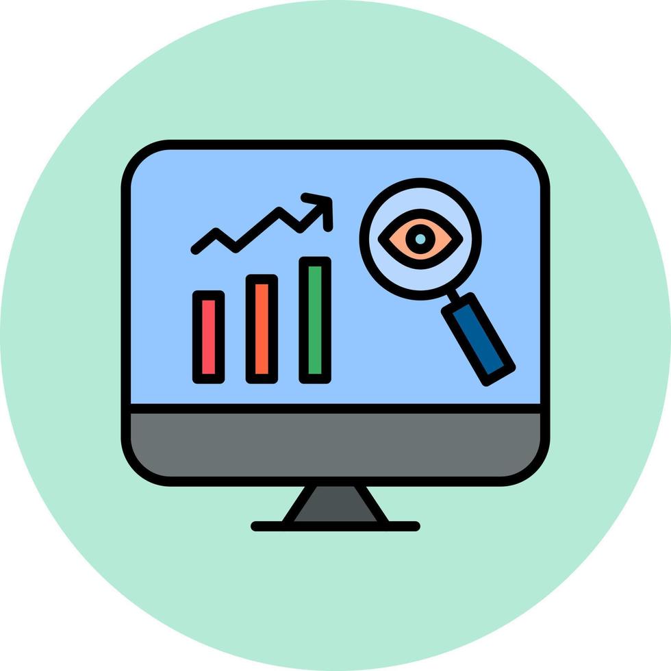 Monitoring Vector Icon 21040447 Vector Art at Vecteezy