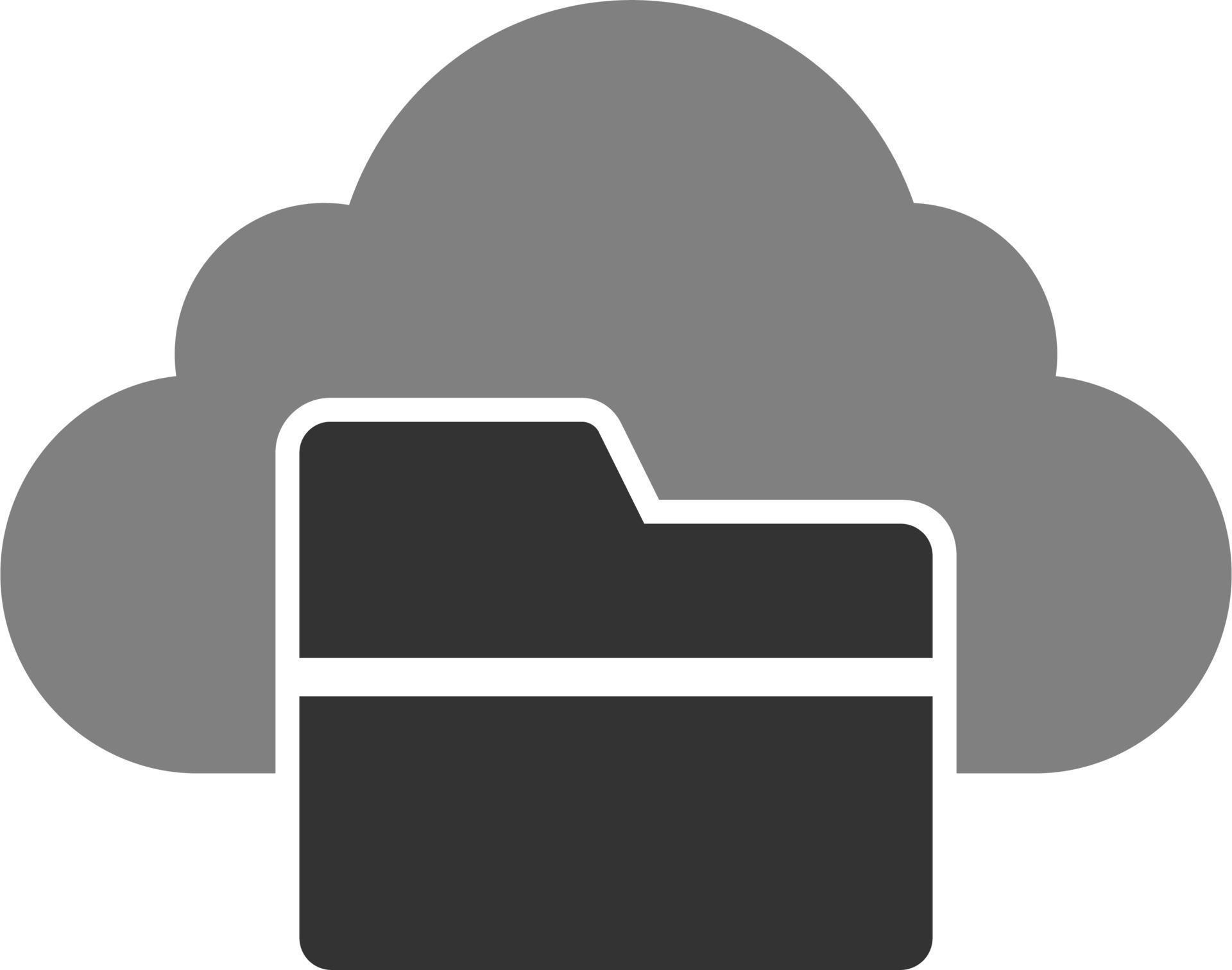 Cloud Folder Vector Icon 21042269 Vector Art at Vecteezy