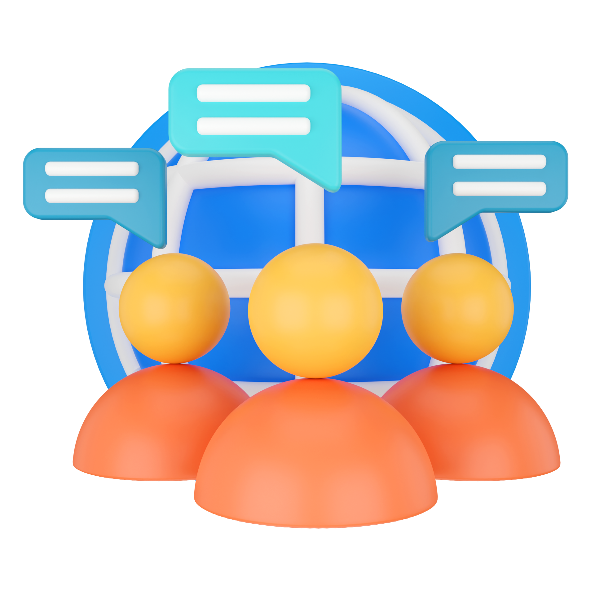 People Taking Communication Concept 3d Rendering 21048147 Png