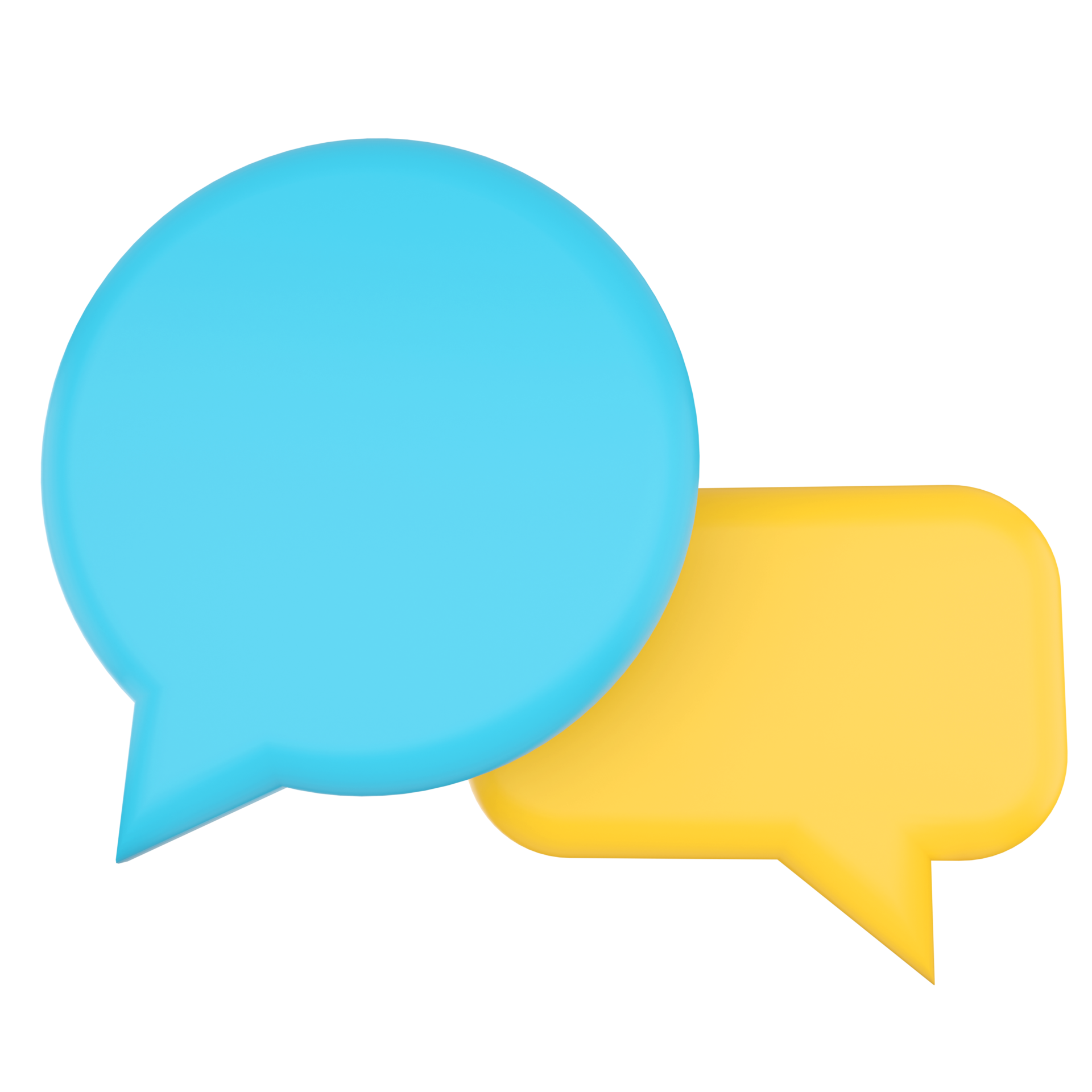 Speech Bubble. 3D rendering. 21048158 PNG