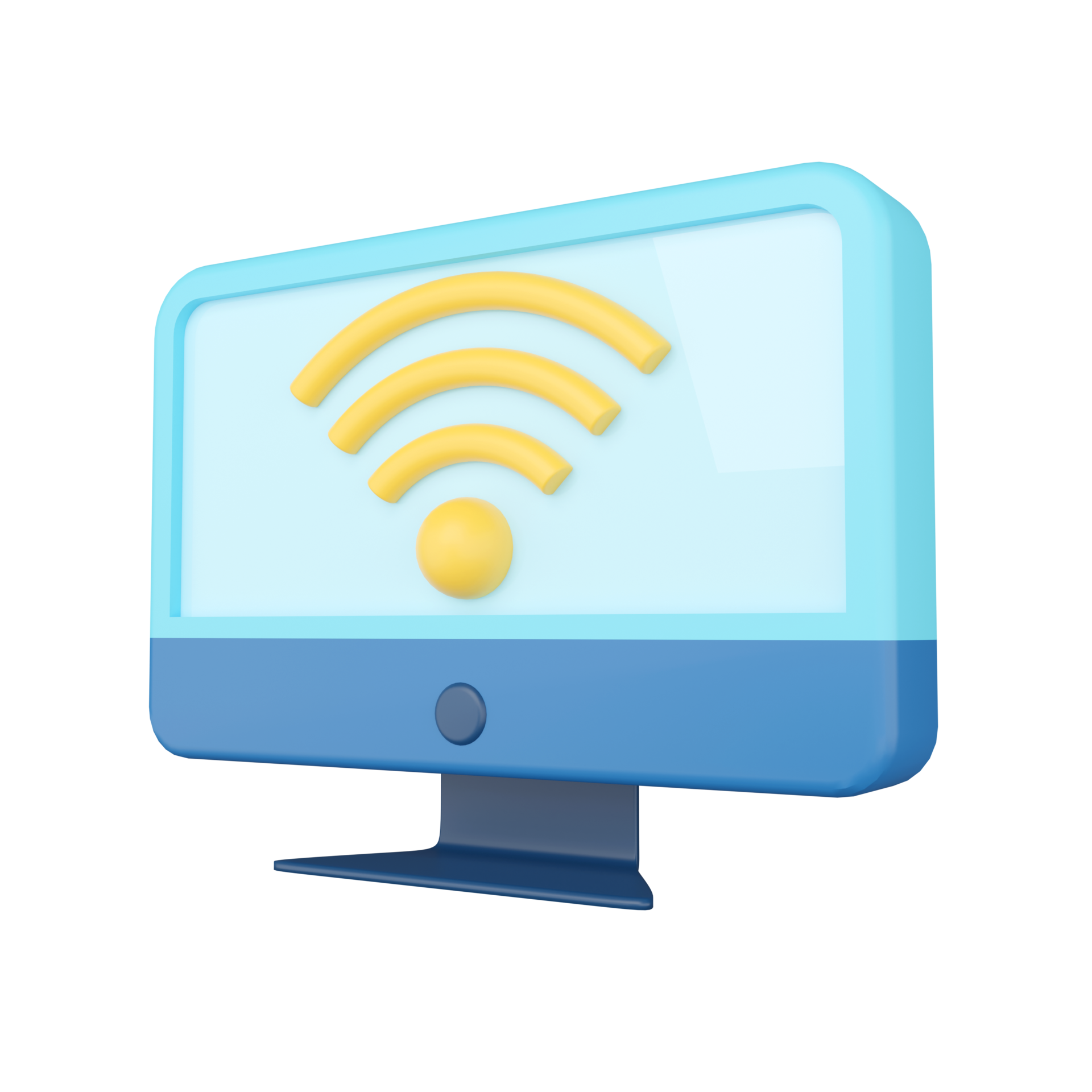 Computer Wireless Network 3d Rendering 21048175 Png