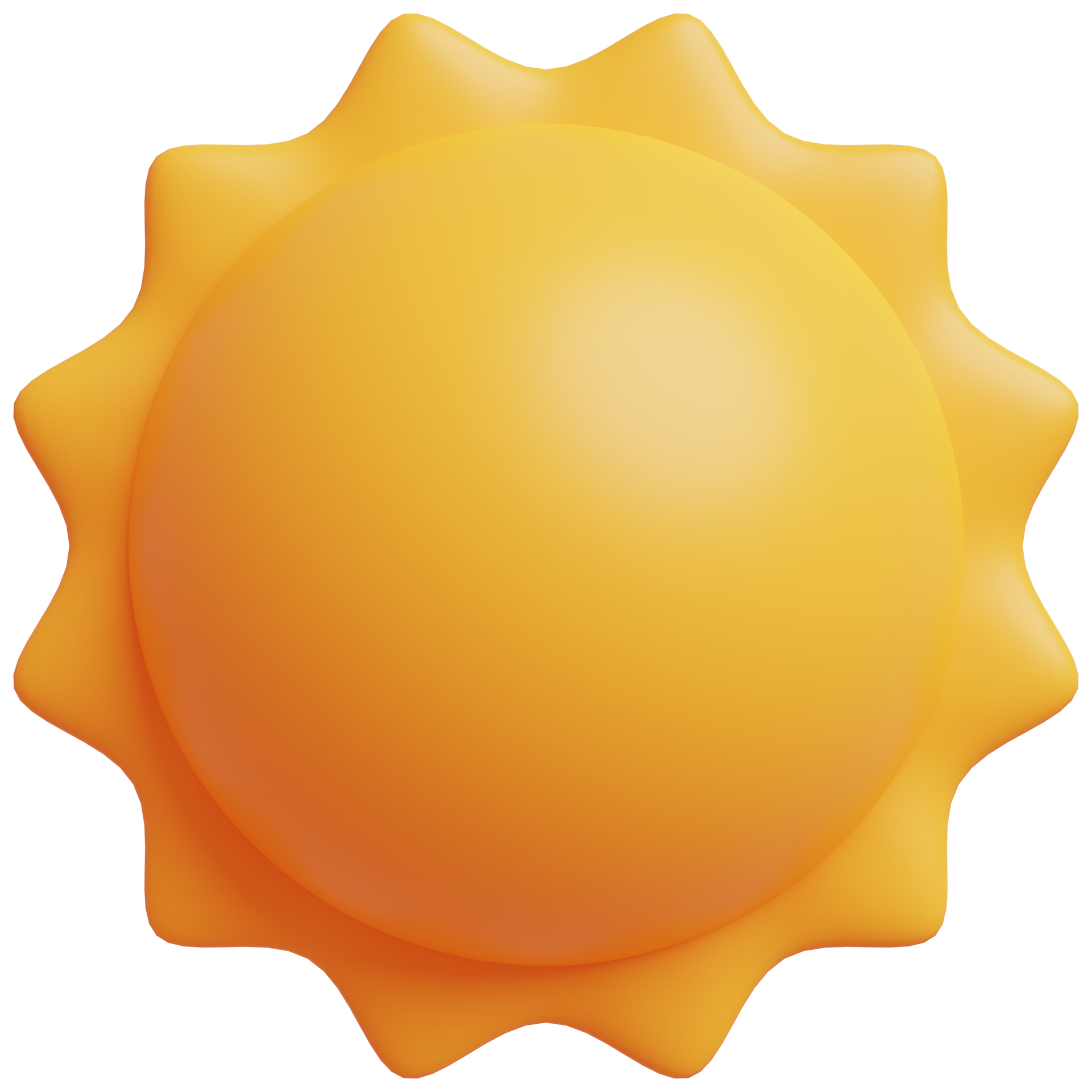 3D yellow sun with rays. Sun cartoon minimal style. Summer, weather, nature concept. 21048206 PNG