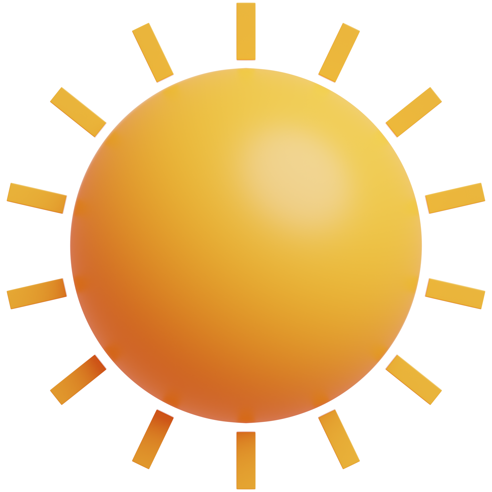 3D yellow sun with rays. Sun cartoon minimal style. Summer, weather, nature concept. 21048212 PNG