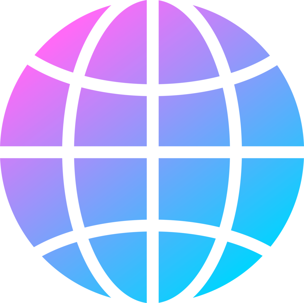 Globe Gradient Icon 21048584 PNG