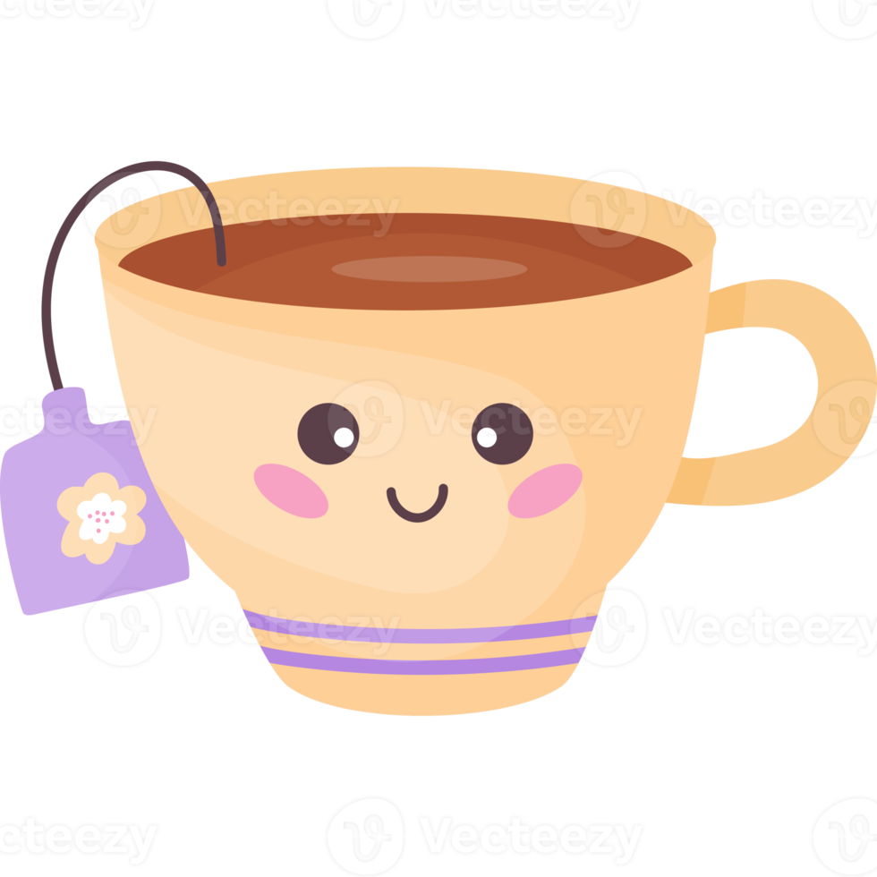 Cute Tea Cup 21053582 Png