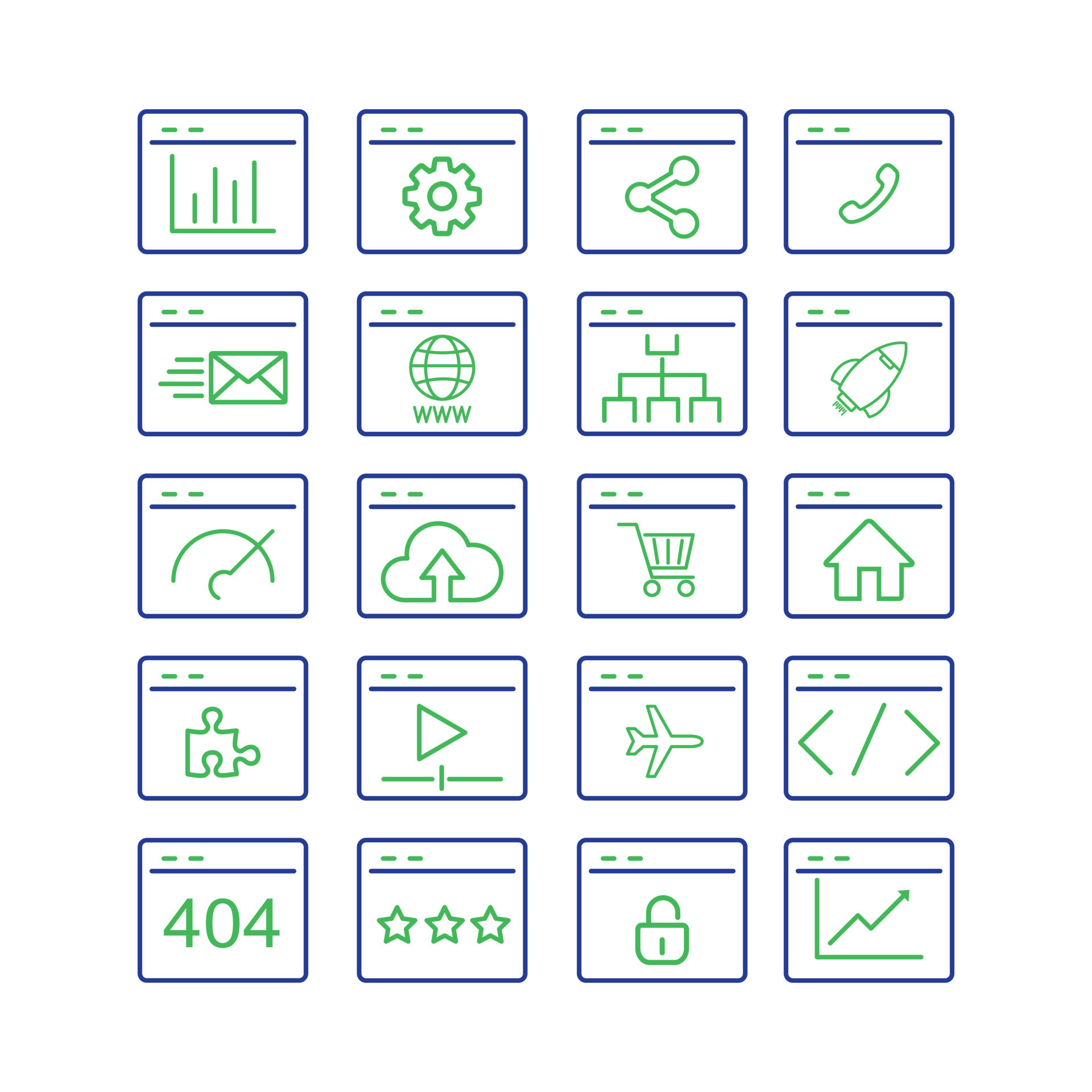 Set of Colourful SEO web UI icon vector illustration 21055062 Vector Art at Vecteezy