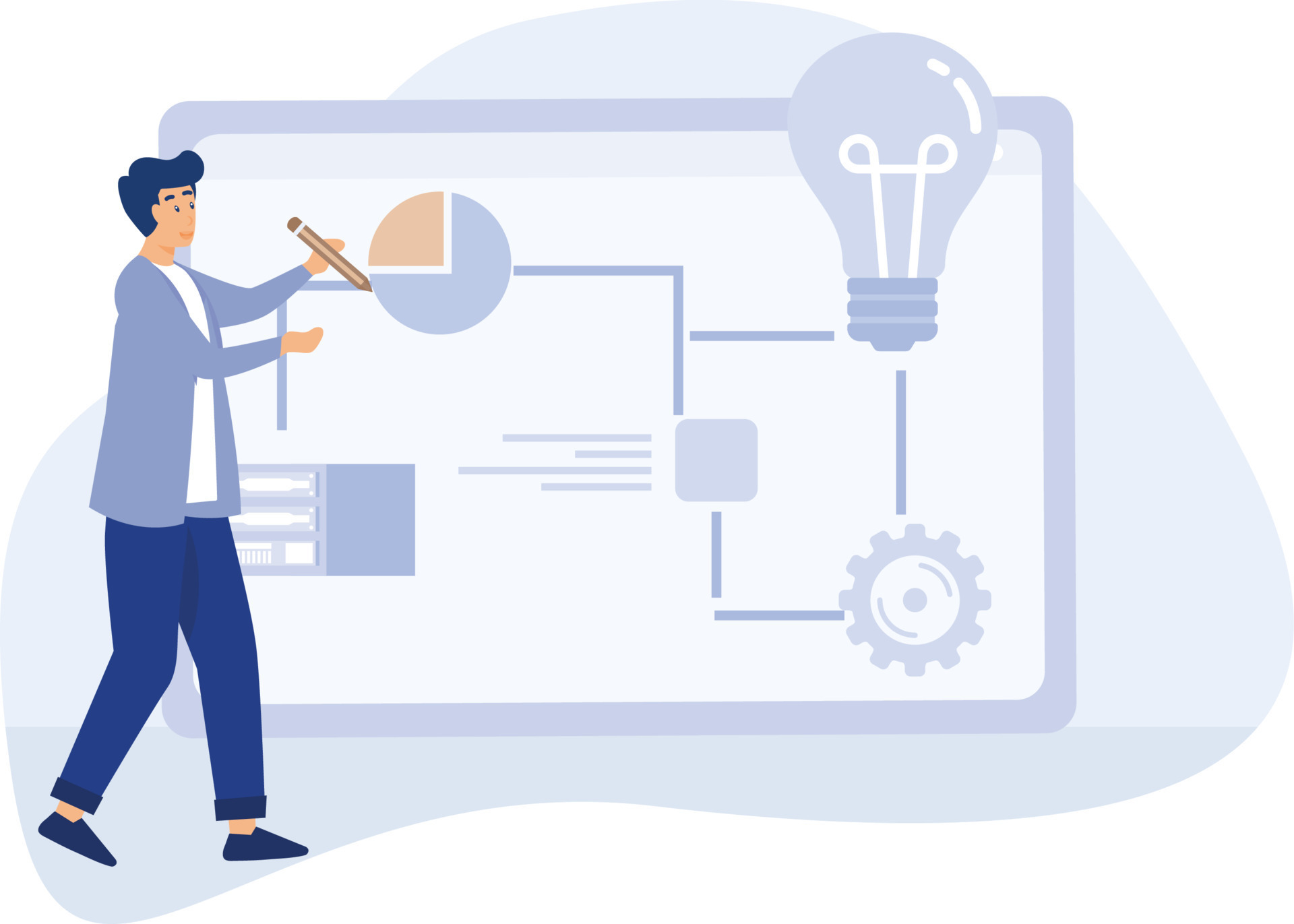 Problem solving skills abstract concept,decision making and motivation ...