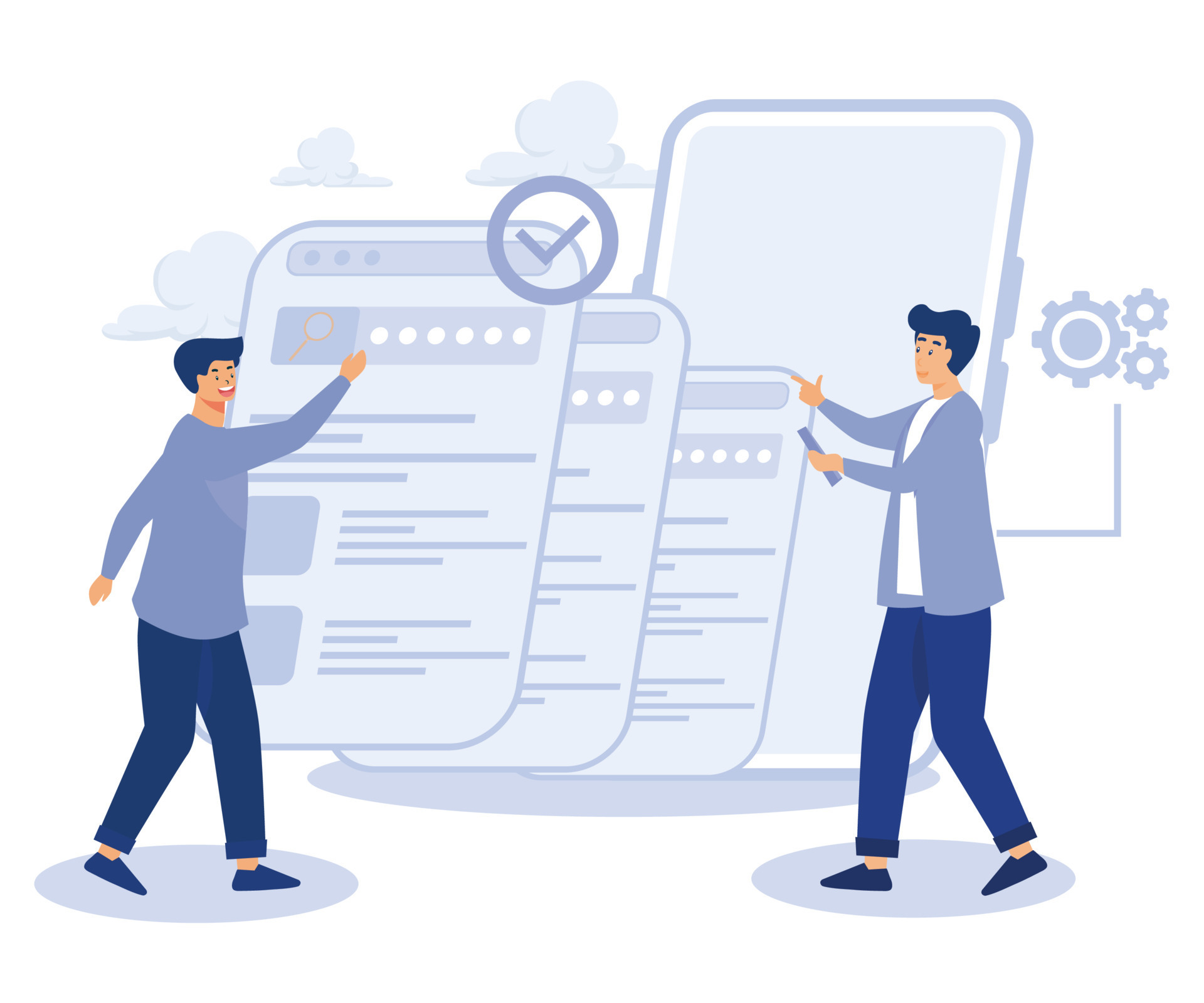 Ux Design Abstract Concept User Research Wireframe Prototyping Design Project Online Survey