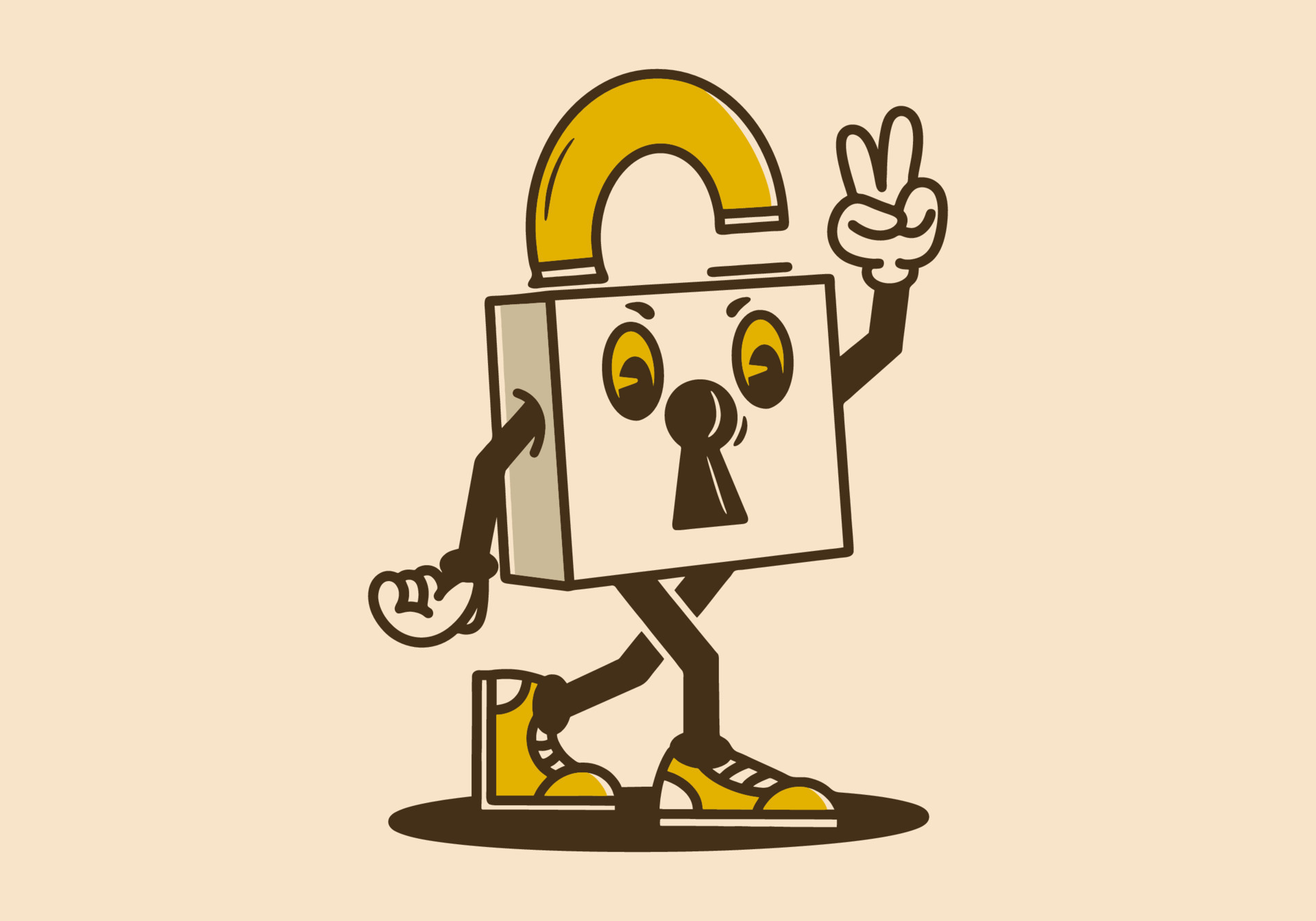 Mascot character design of walking padlock 21059769 Vector Art at Vecteezy Mascot character design of walking padlock 21059769 Vector Art at Vecteezy