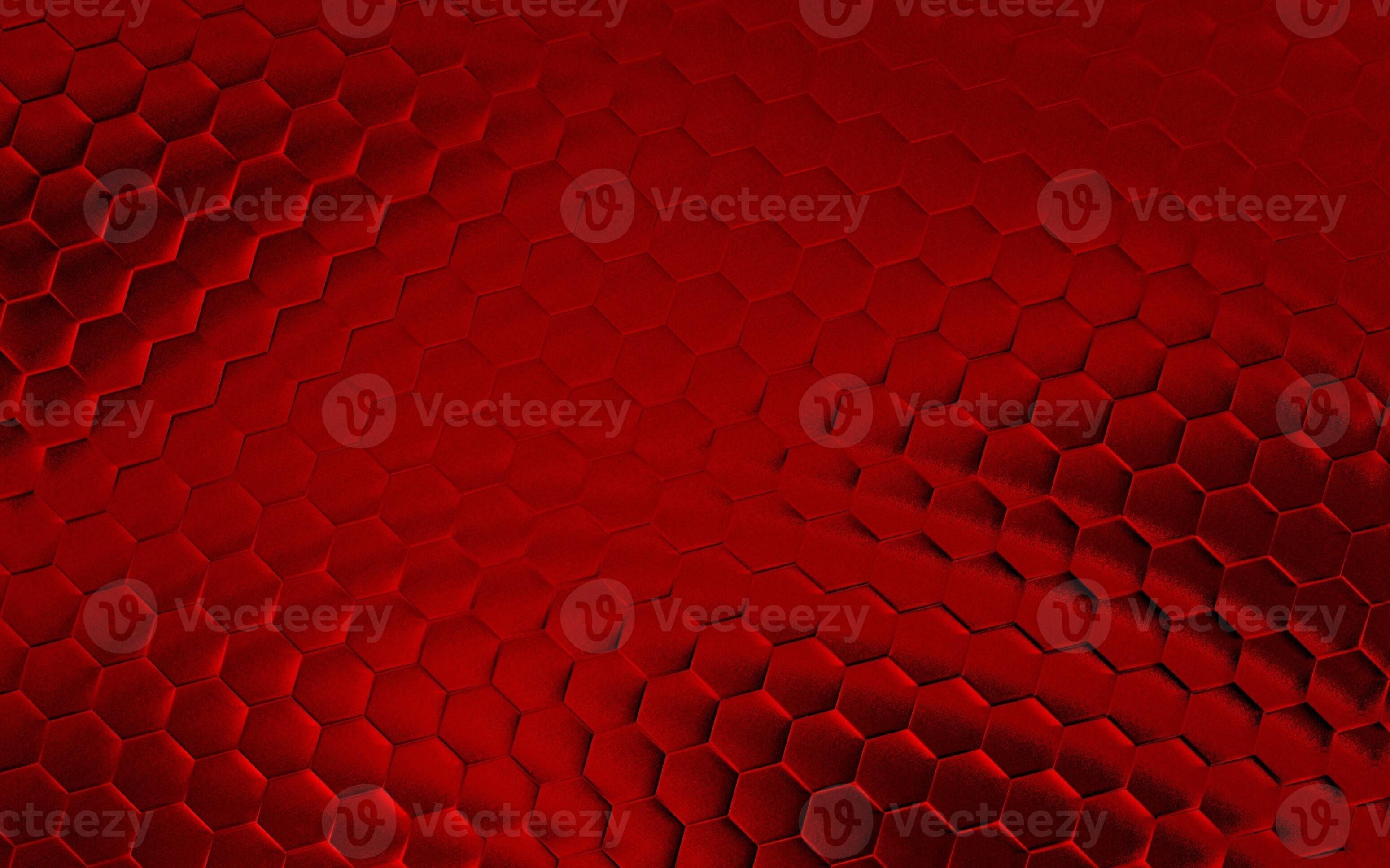 Realistic Red Honeycomb Or Hexagonal Pattern Background Elegant Honeycomb Texture Luxury