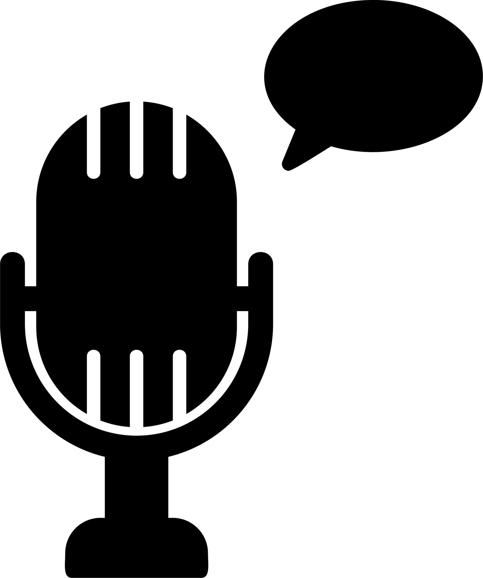 Voice Message Vector Icon 21066527 Vector Art at Vecteezy