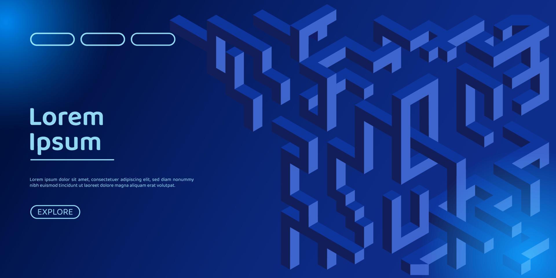 abstract isometric shapes background, vector isometric shapes suitable ...