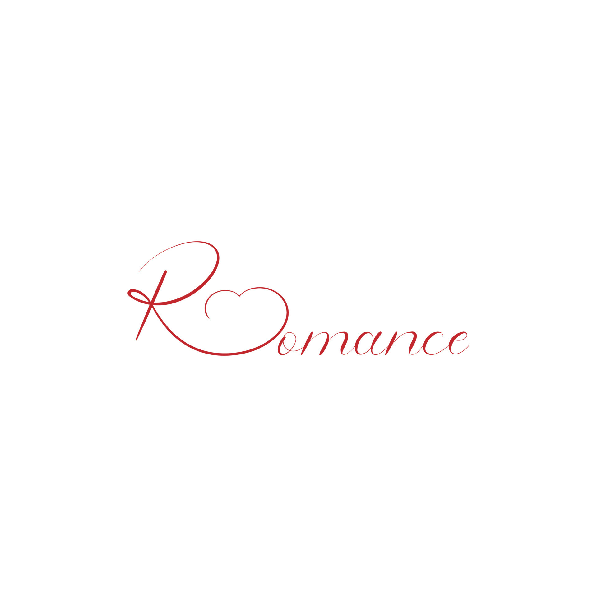 Romance creative typography letter with love logo 21069742 Vector Art at Vecteezy