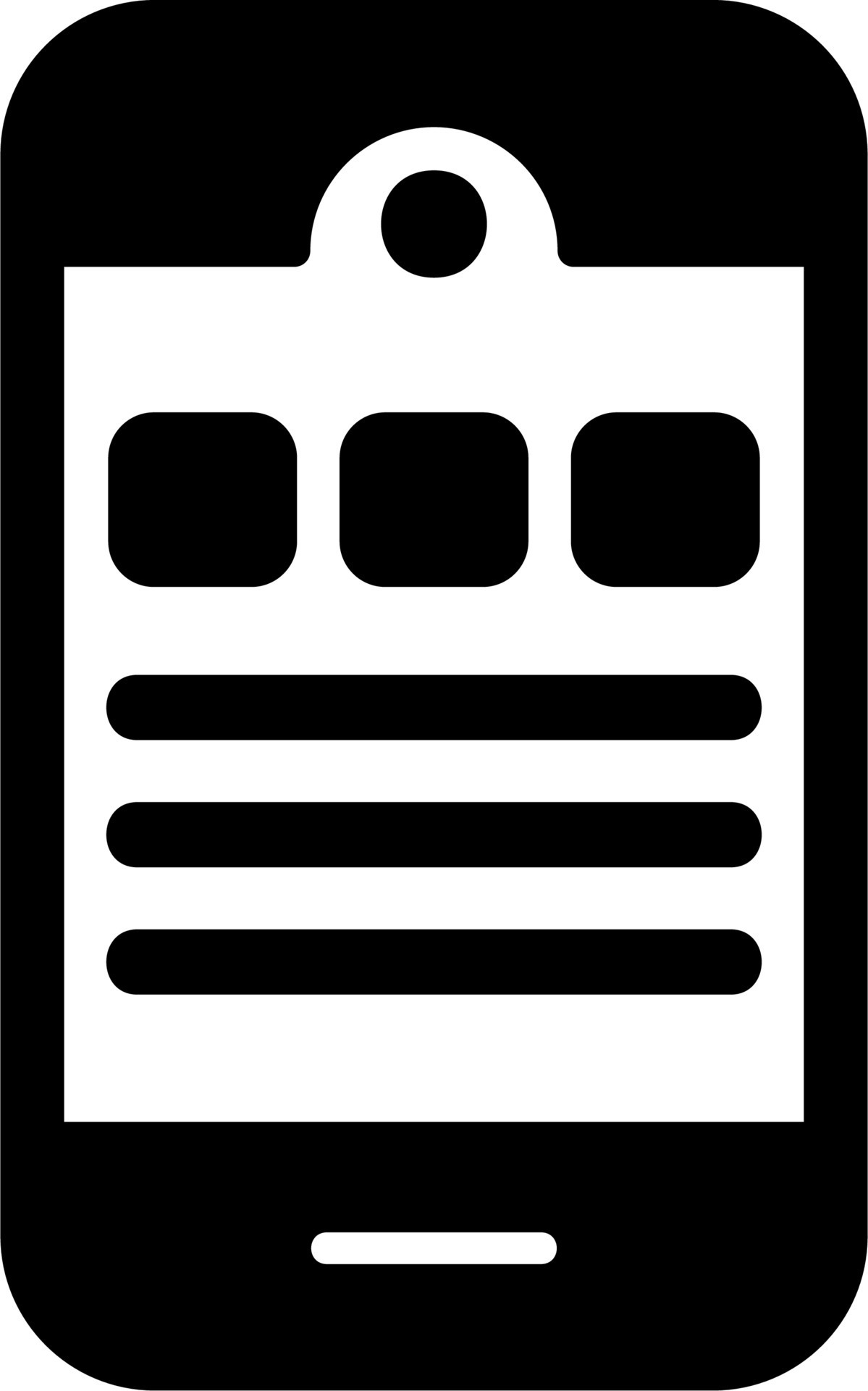 Mobile App Vector Icon 21071157 Vector Art At Vecteezy