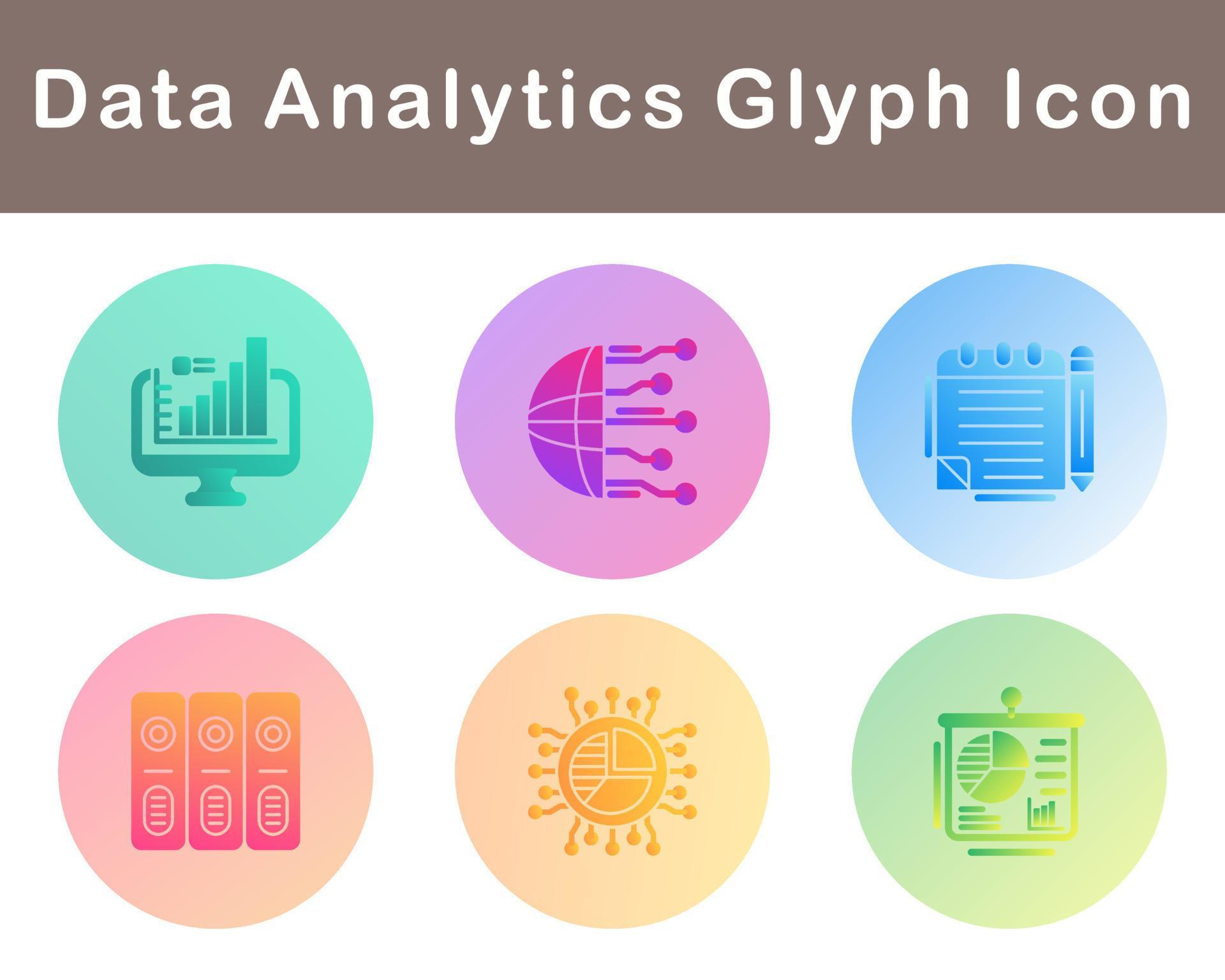 Data Analytics Vector Icon Set 21072955 Vector Art at Vecteezy