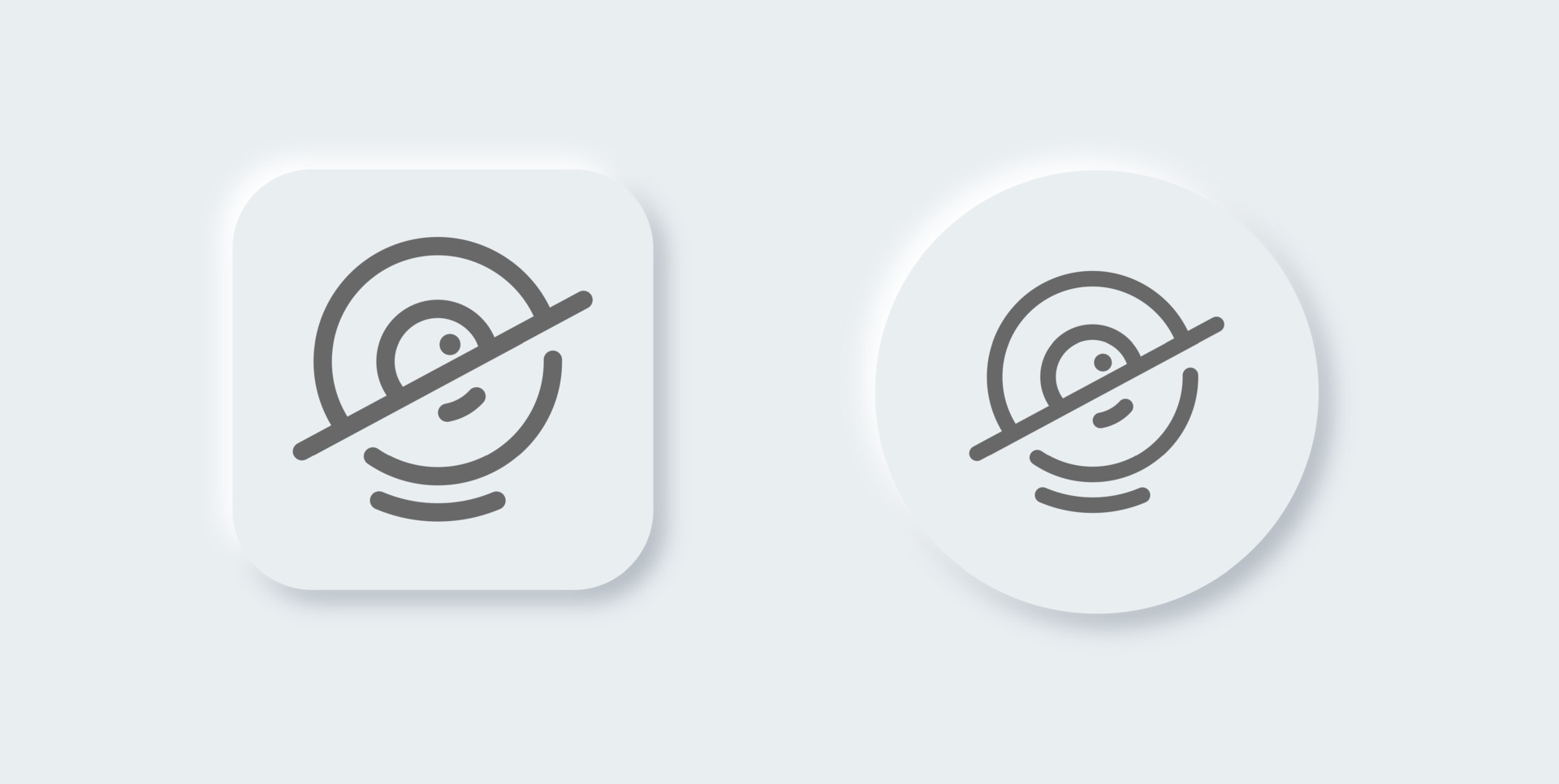 Webcam Off Line Icon In Neomorphic Design Style Disconnect Signs