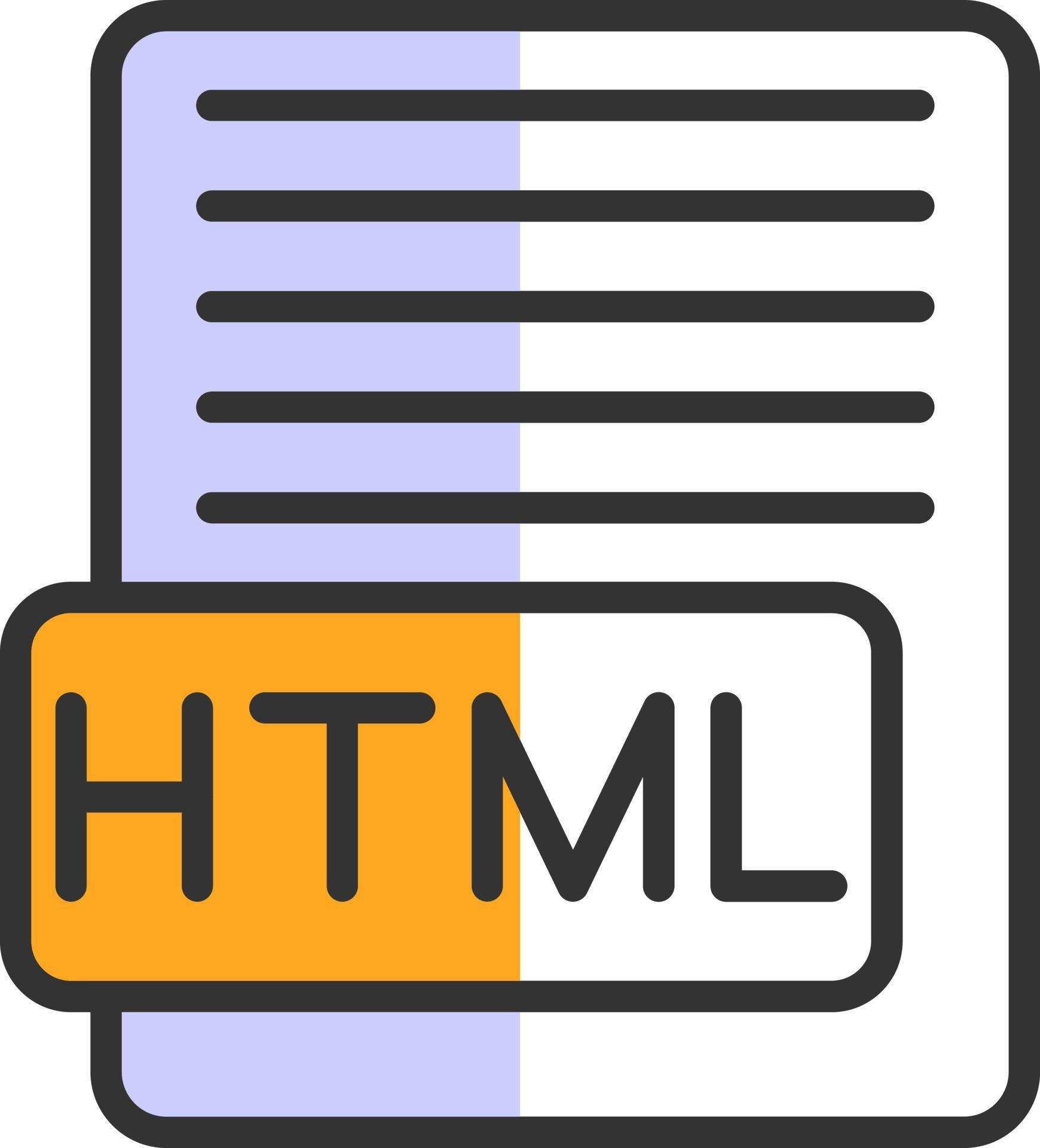 Html Vector Icon Design 21077187 Vector Art at Vecteezy