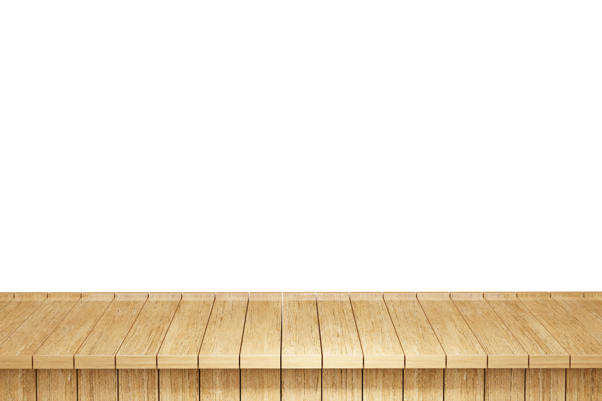 Wooden Table Wood Table Top Front View 3d Render Isolated 21077684 Png